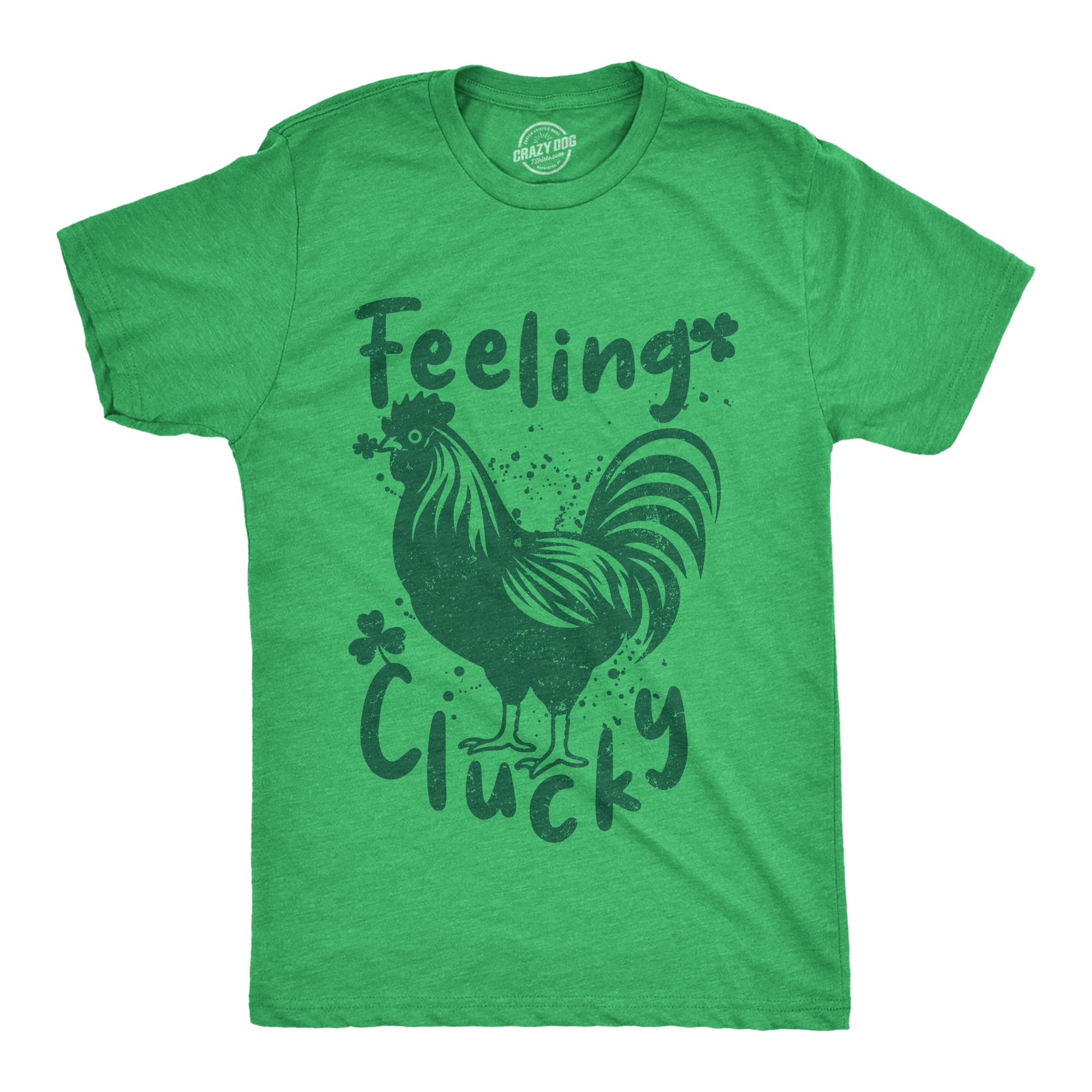 Mens Feeling Clucky Funny T Shirt St Patricks Day Sarcastic Tee for ...