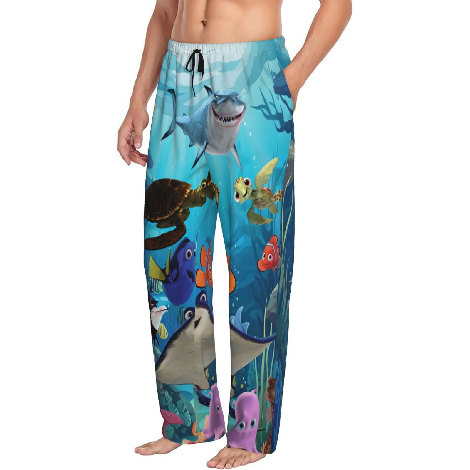 Mens Finding Nemo Pajama Pants Soft Lightweight Pajama Pants Cartoon ...