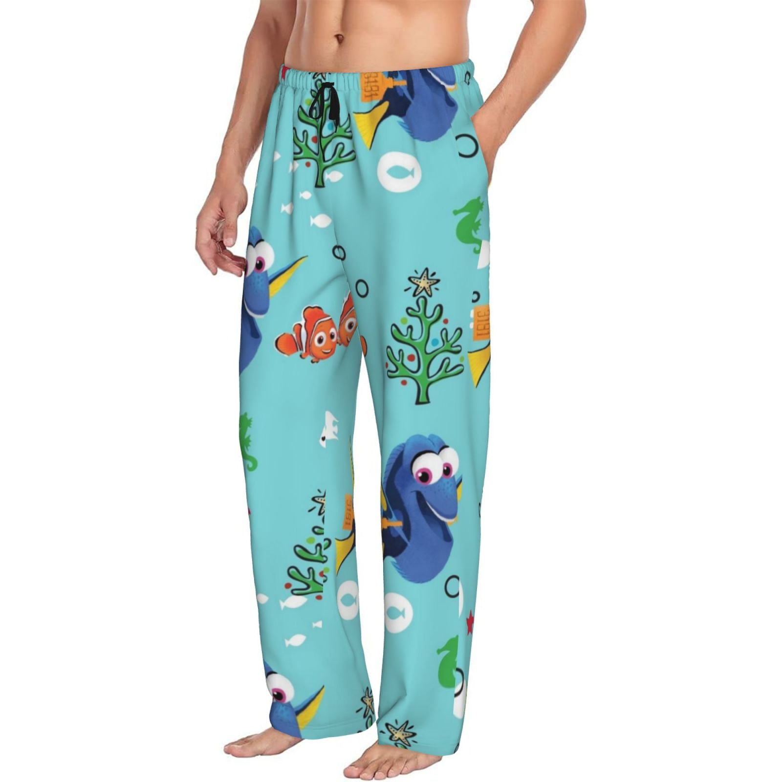 Mens Finding Nemo Pajama Pants Soft Lightweight Pajama Pants Cartoon ...