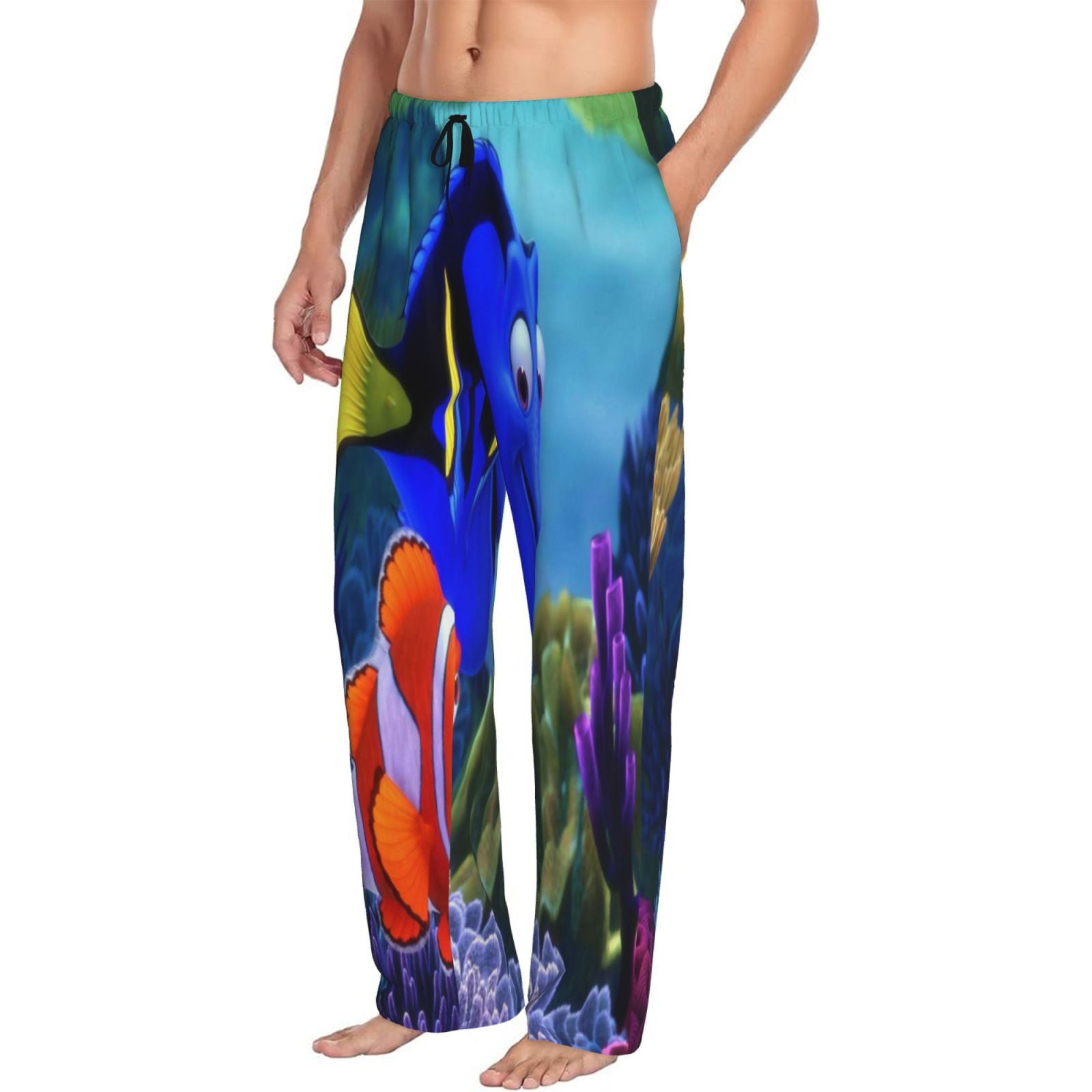 Mens Finding Nemo Pajama Pants Soft Lightweight Pajama Pants Cartoon ...