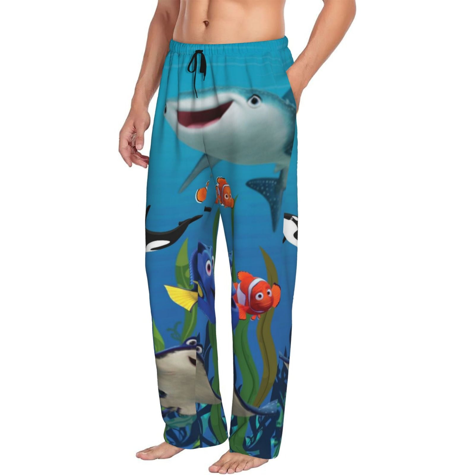 Mens Finding Nemo Pajama Pants Soft Lightweight Pajama Pants Cartoon ...