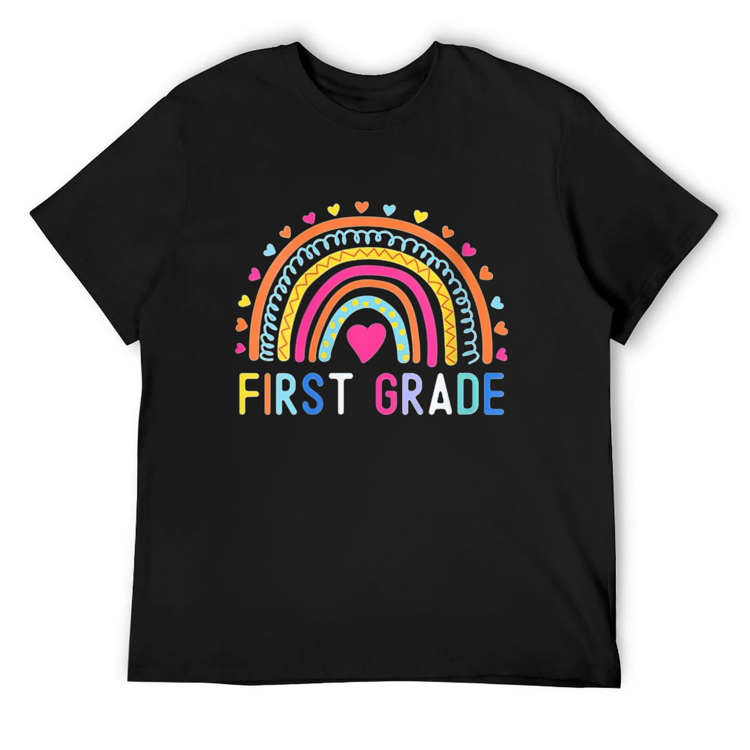 Mens First Grade Rainbow Girls Boys Teacher Team 1St Grade Squad Round ...