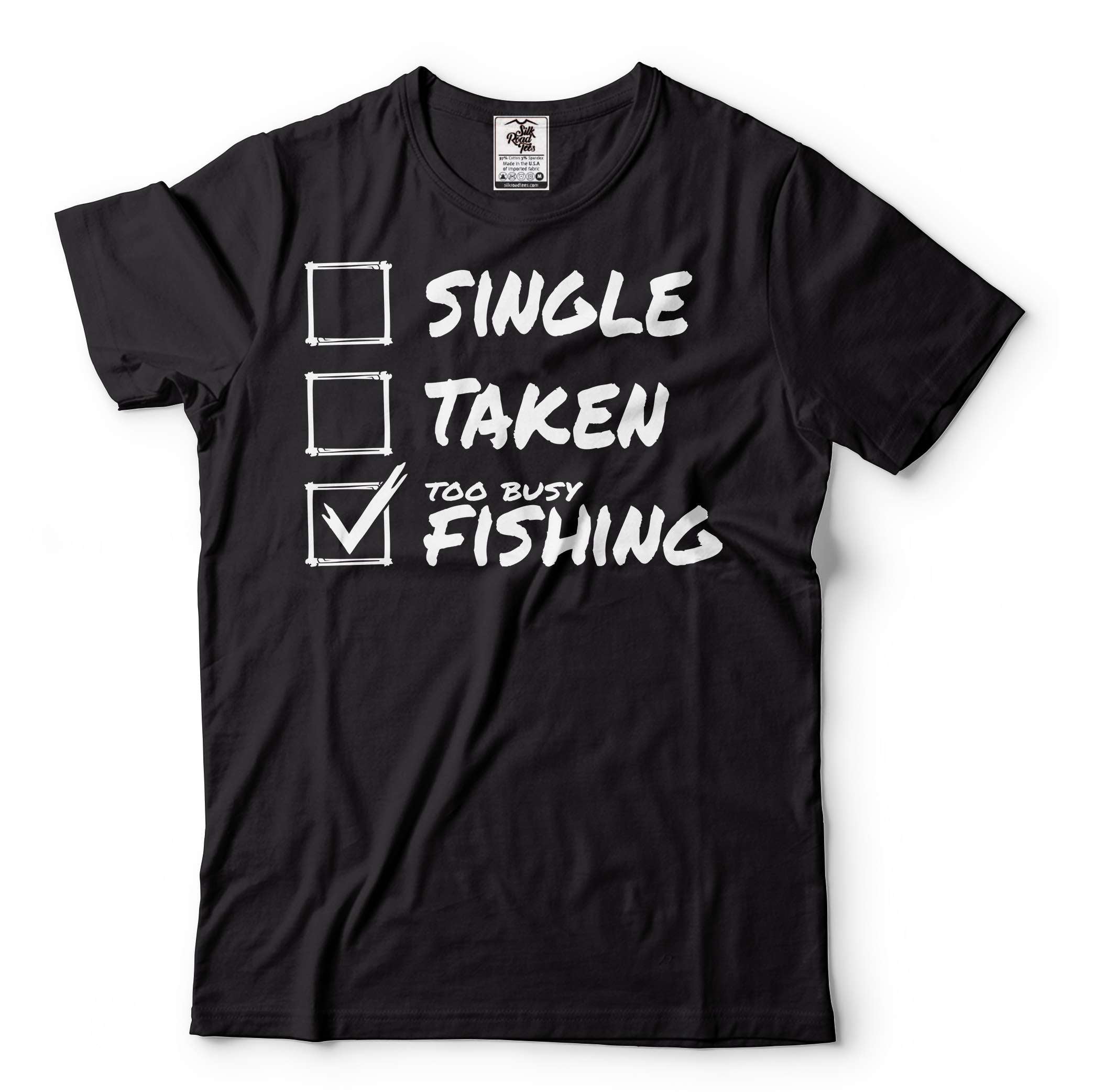 Mens Fishing Shirt Too Busy Fishing Shirt Relationship Status Fishing ...