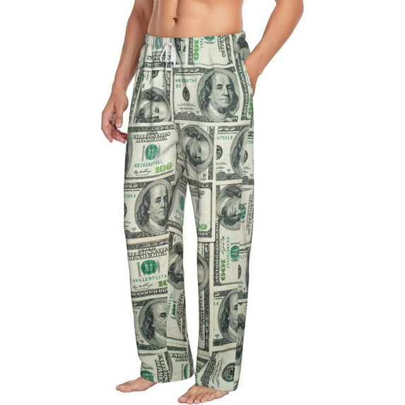 Mens Flannel Pajama Pants Soft Sleep Pants with Pockets and Drawstring ...