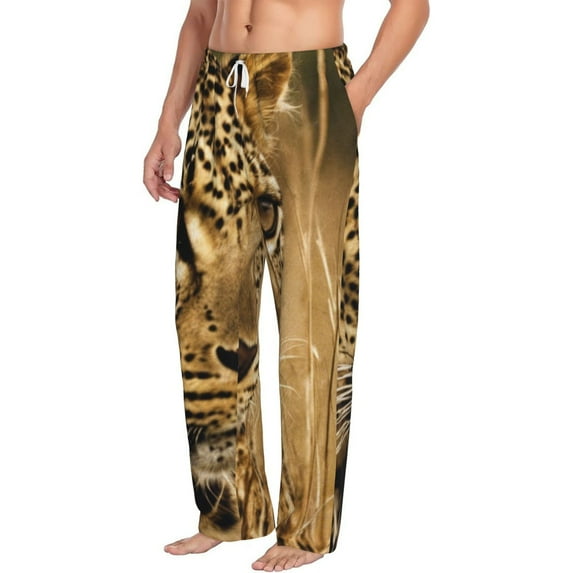 Mens Flannel Pajama Pants Soft Sleep Pants with Pockets and Drawstring ...