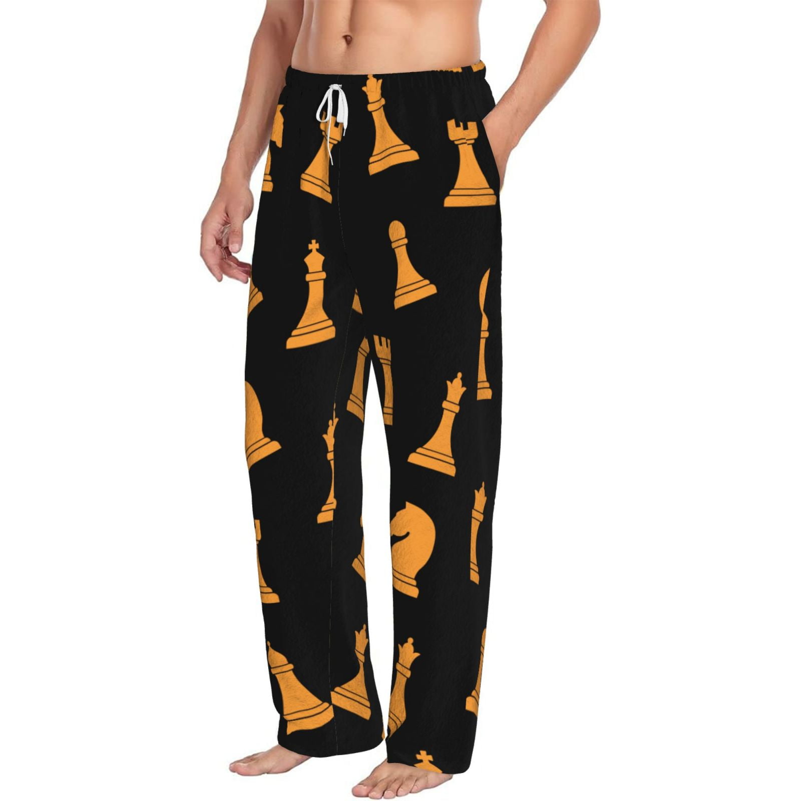 Mens Flannel Pajama Pants Soft Sleep Pants with Pockets and Drawstring ...