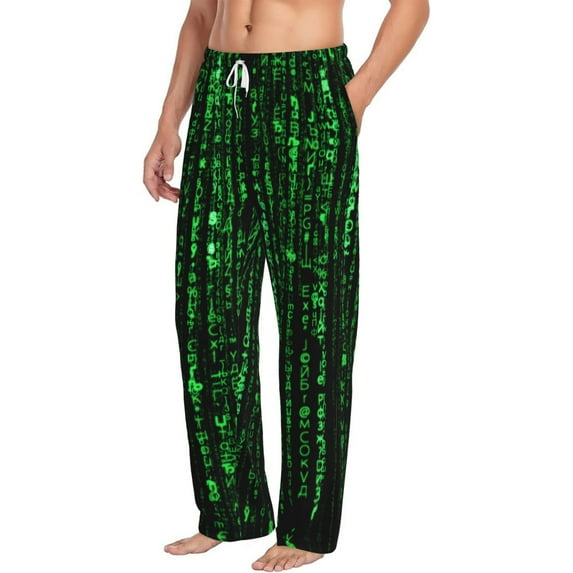 Mens Flannel Pajama Pants Soft Sleep Pants with Pockets and Drawstring ...