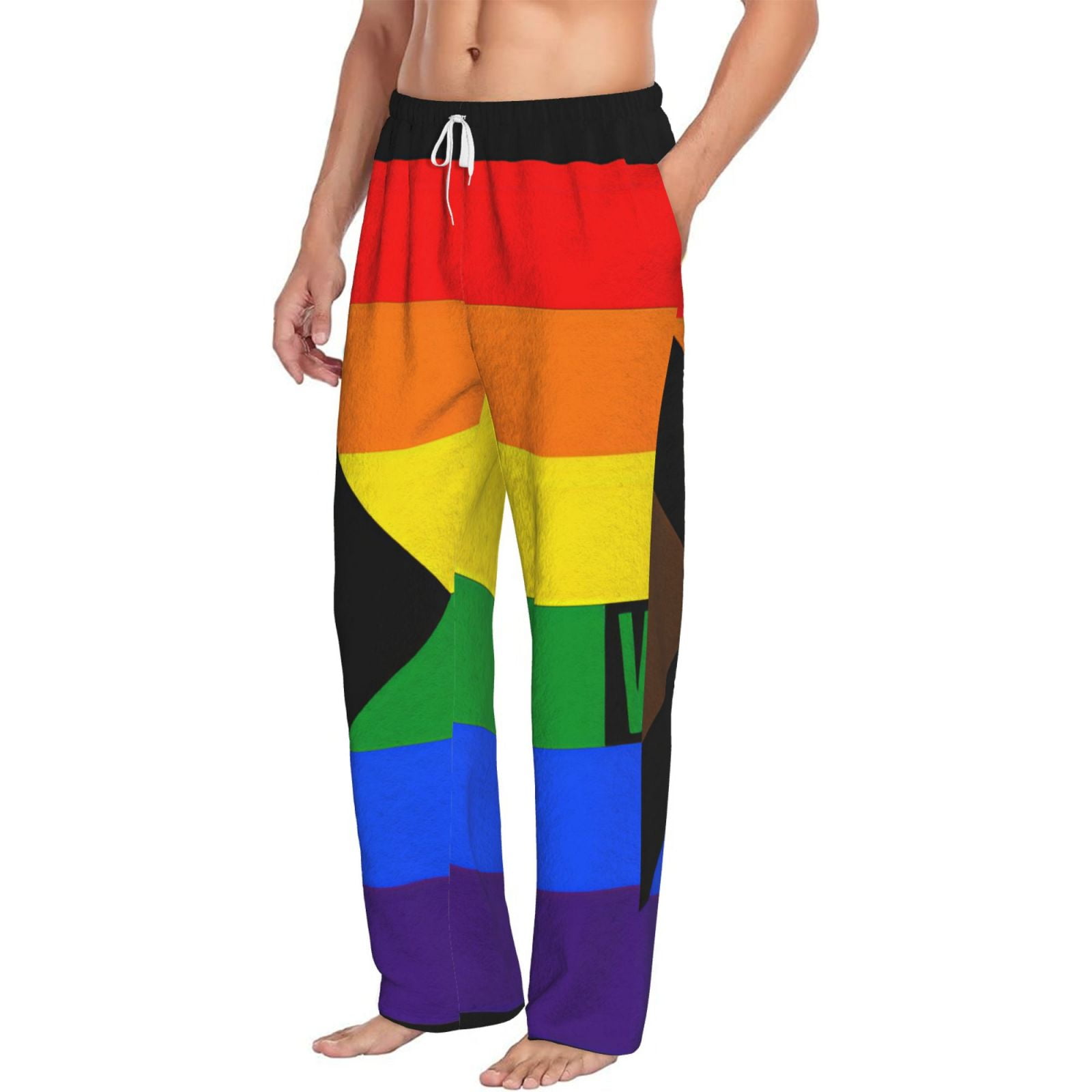 Mens Flannel Pajama Pants Soft Sleep Pants with Pockets and Drawstring ...