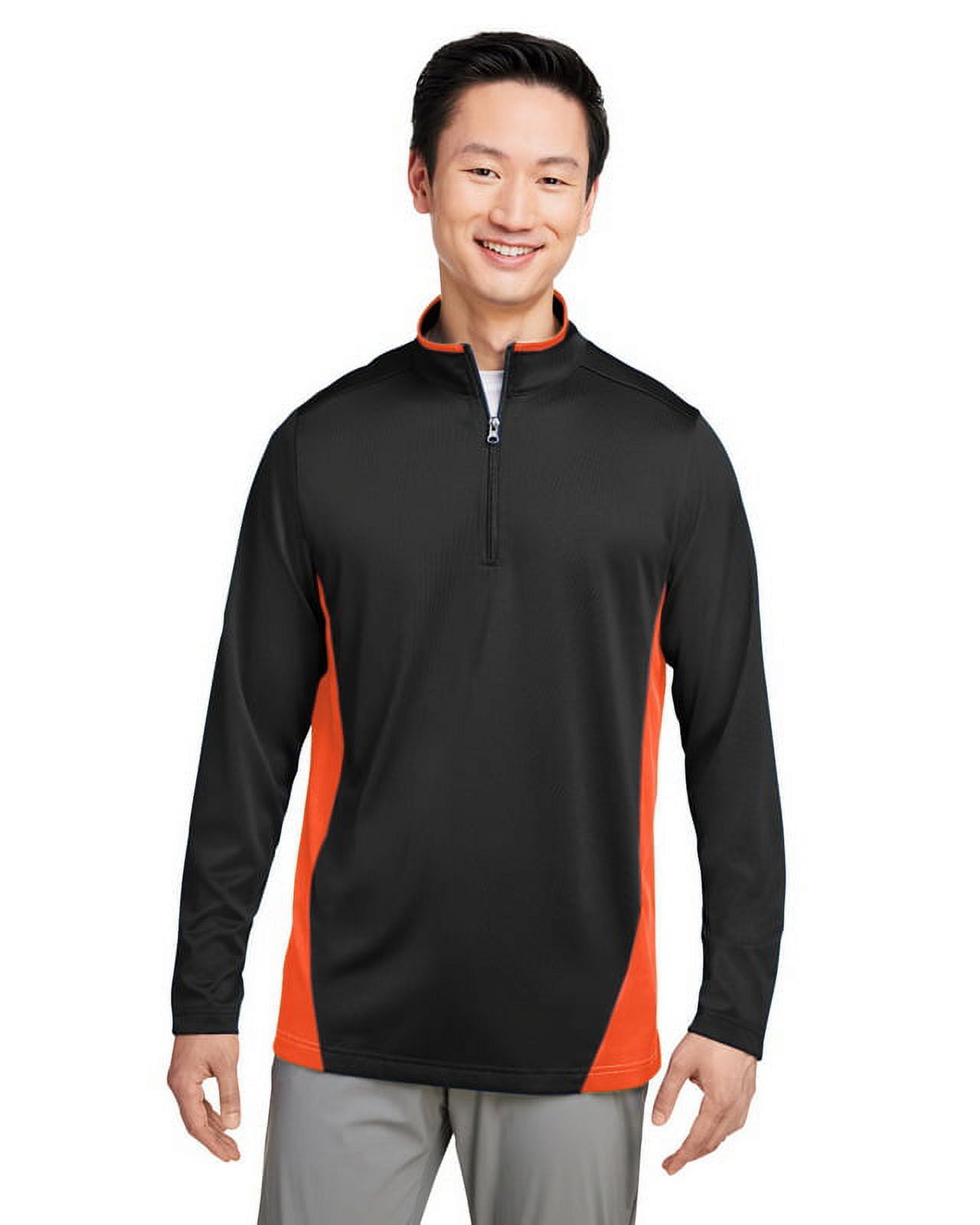 Mens Flash Snag Protection Plus IL colorblock Quarter-Zip - BLAcK SUNRY ...