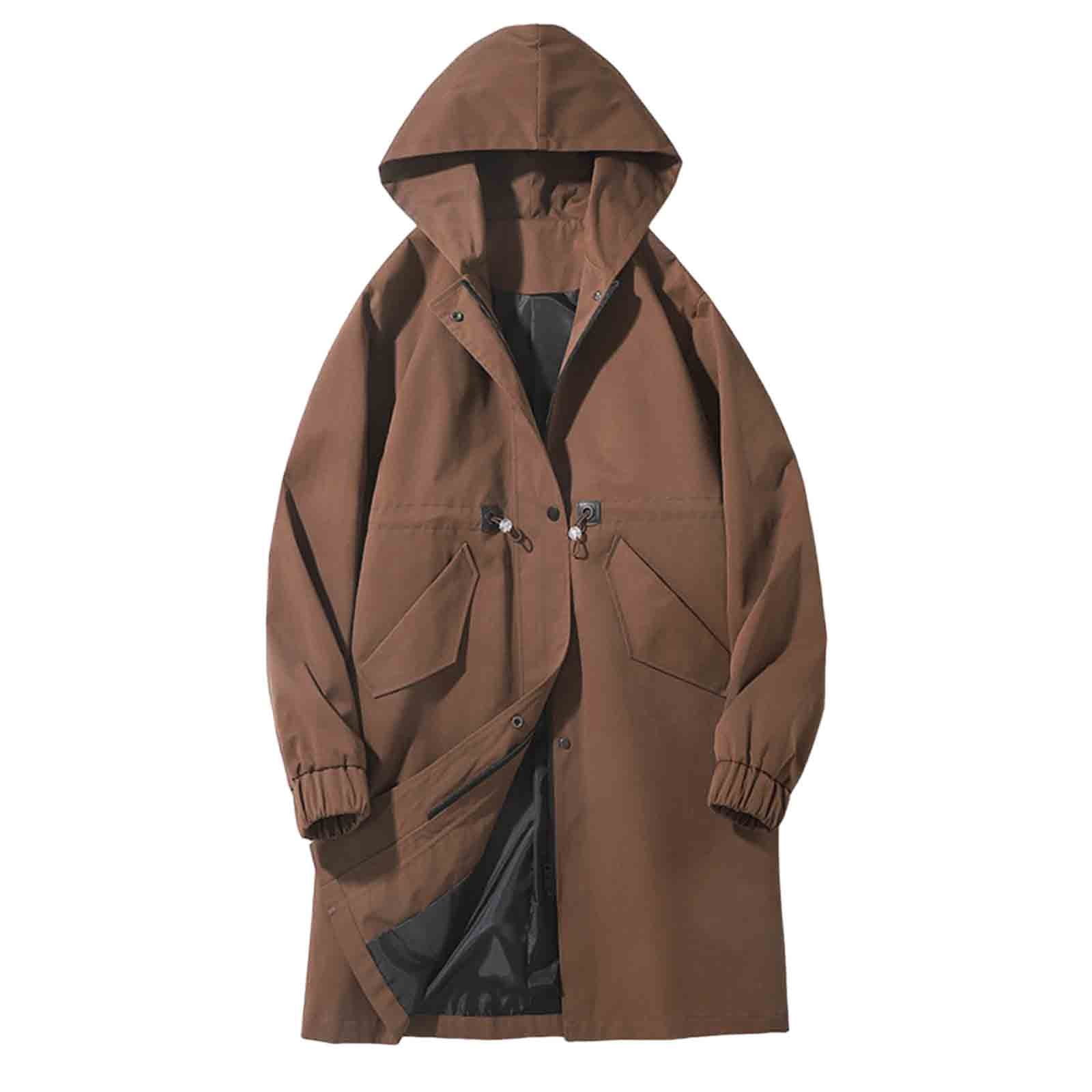 Mens Fleece Coats,Men's Casual Full Zip Up Sherpa Lined Hoodie ...