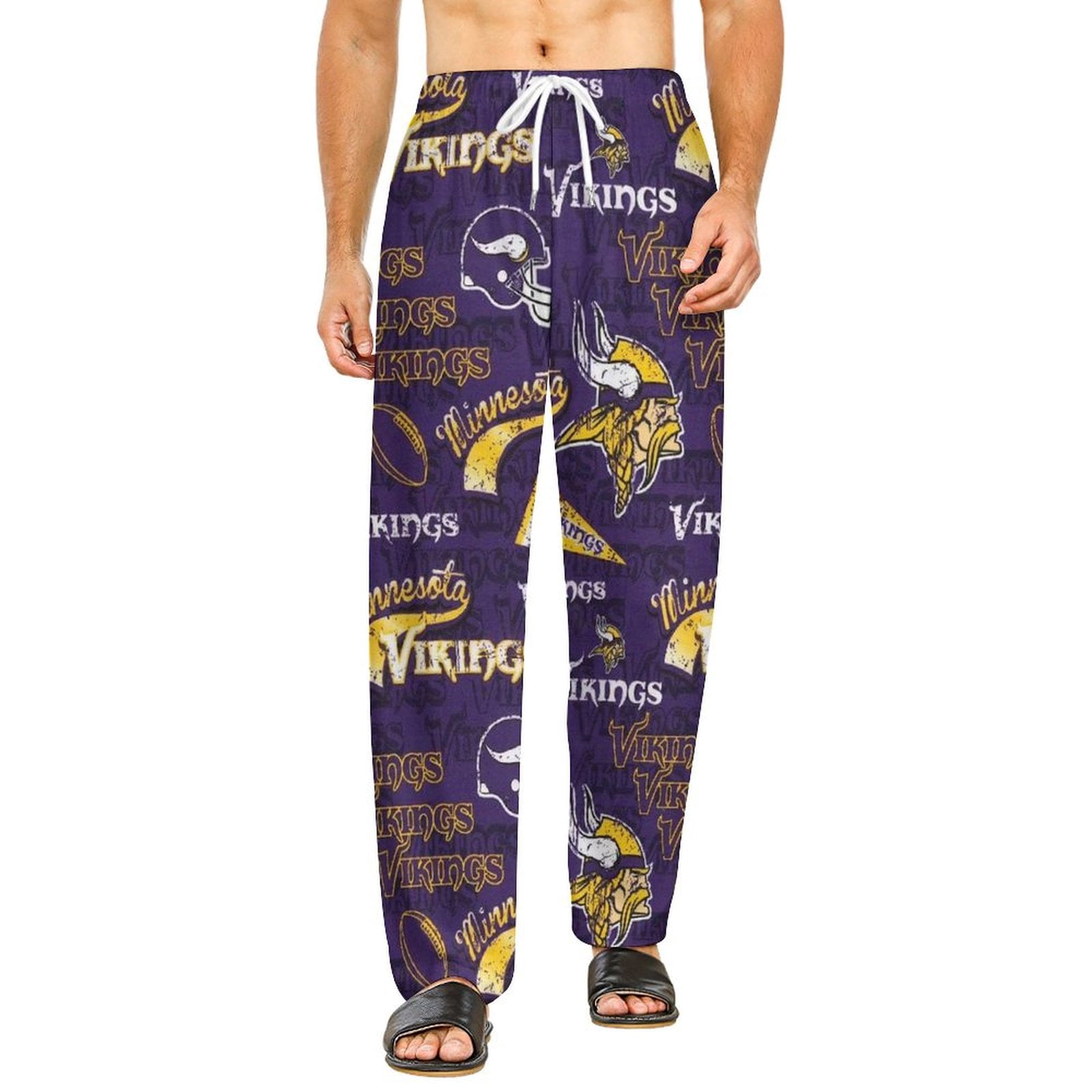 Mens Football Style Minnesota Pajama Pants Casual Pajama Bottoms ...