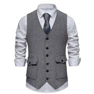 Men's Satin Backless Vest & Bow Tie Set - White - Walmart.com