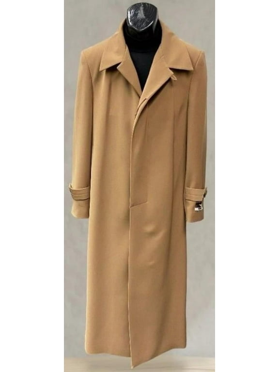 Alberto Nardoni Mens Dress Coat Belted Wool Overcoat Top Coats Full ...