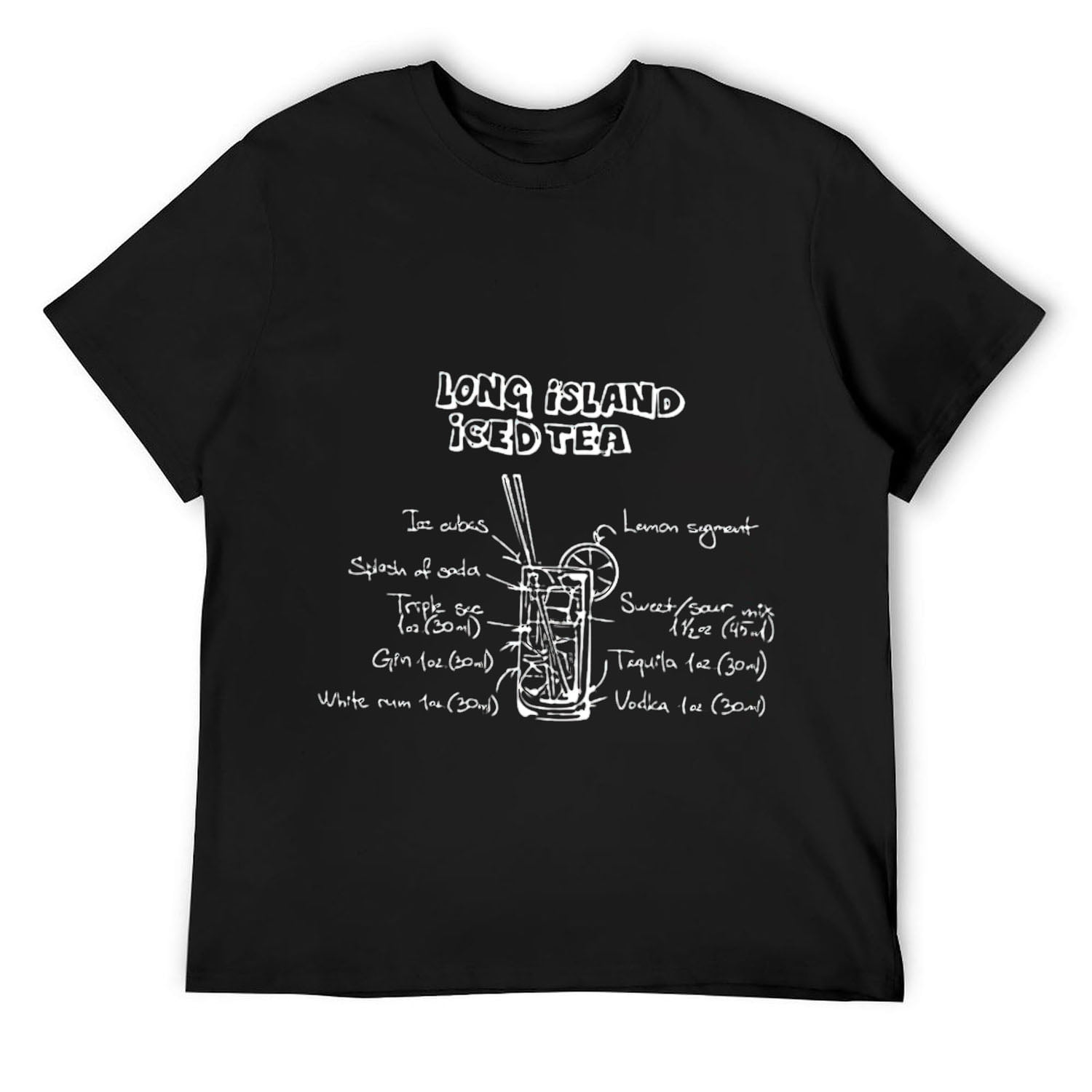 Mens Fun Long Island Iced Tea Cocktail Party Design for Nerds ...