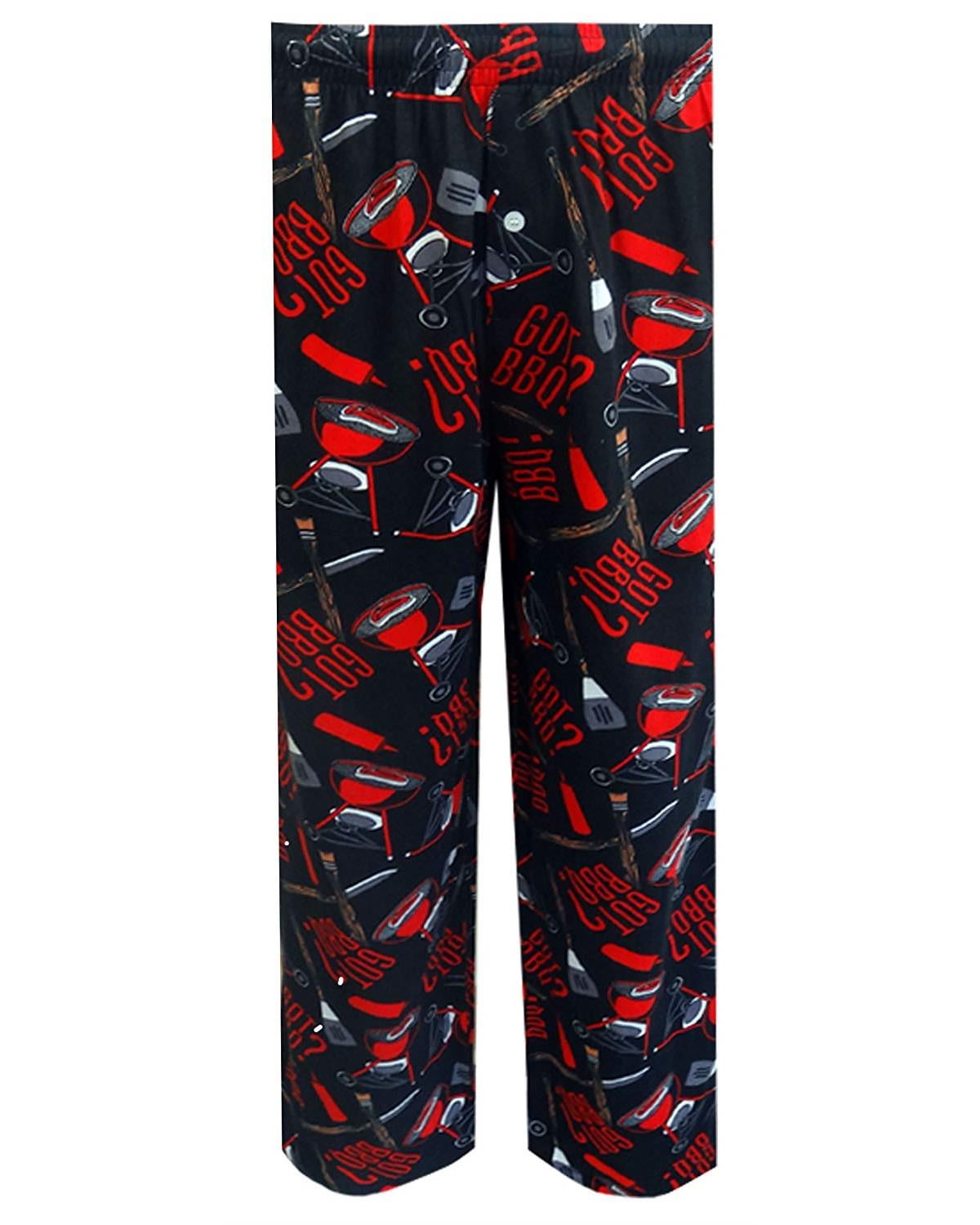 Mens Fun Pants Lounge Pajama Pants Boxers Adult Sleepwear, Got BBQ ...