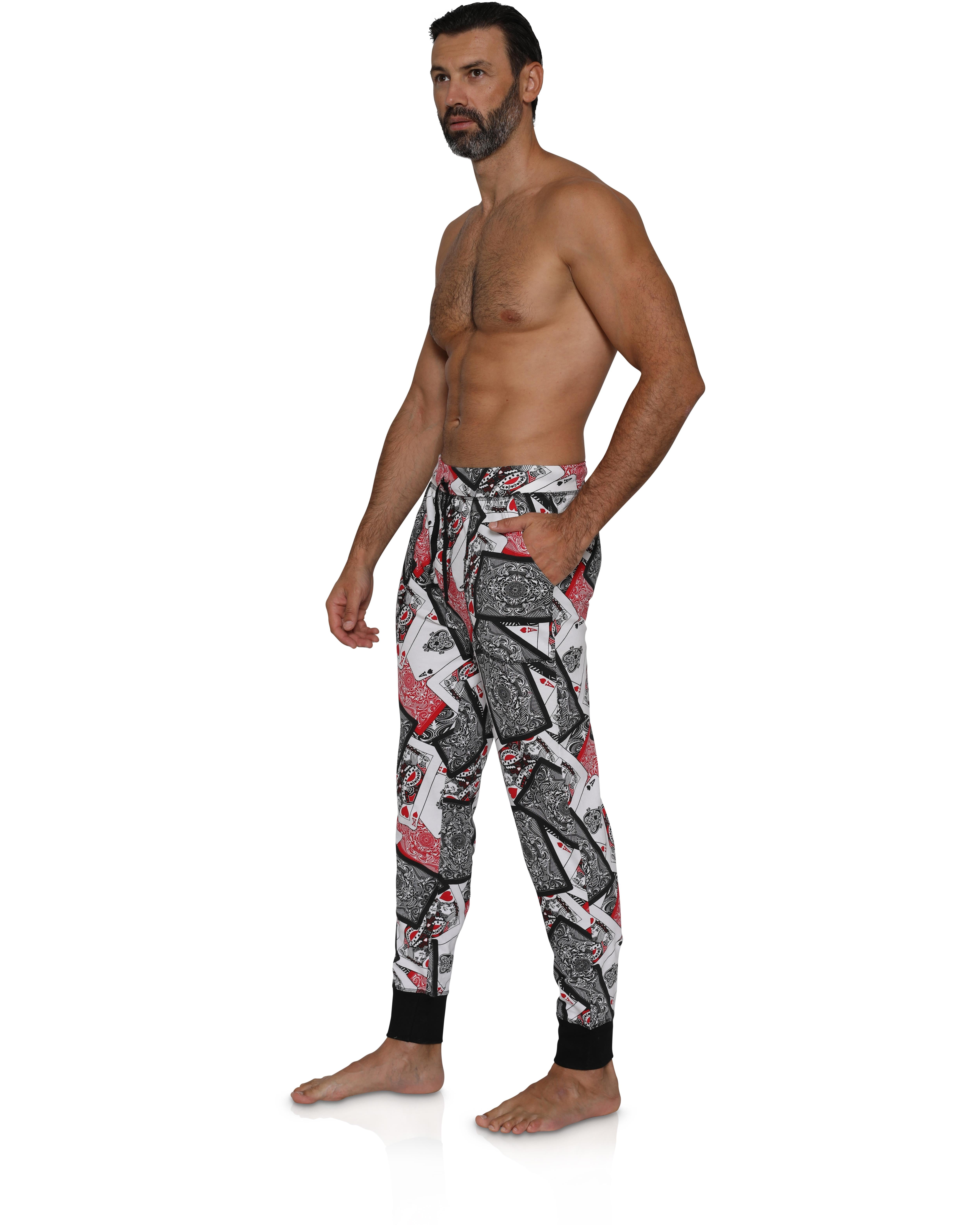 Mens Fun Pants Lounge Pajama Pants Boxers Adult Sleepwear, Playing ...