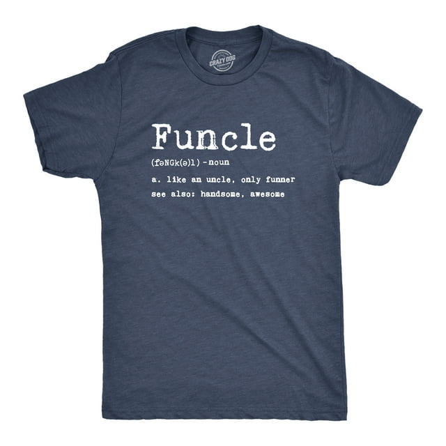 Mens Funcle Definition T shirt Funny Graphic Uncle Family Tee Novelty ...