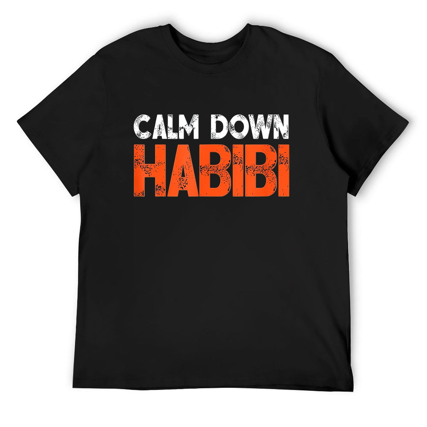 Mens Funny Arabic - Calm Down Habibi T-Shirt Black Large - Walmart.com