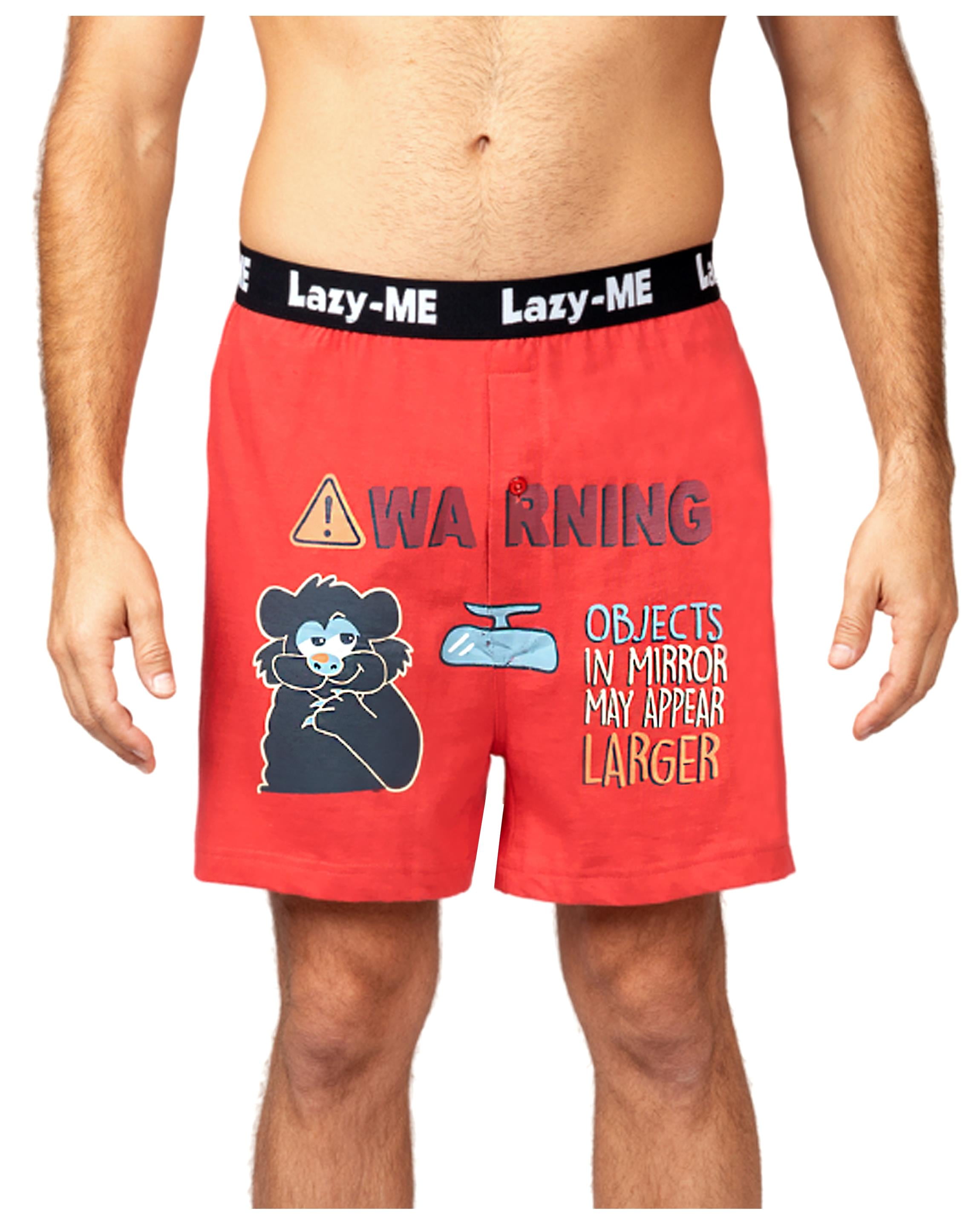 Mens Funny Boxer Shorts, Male Sizes XS-L, Objects 2, Size: M, Lazy Me ...