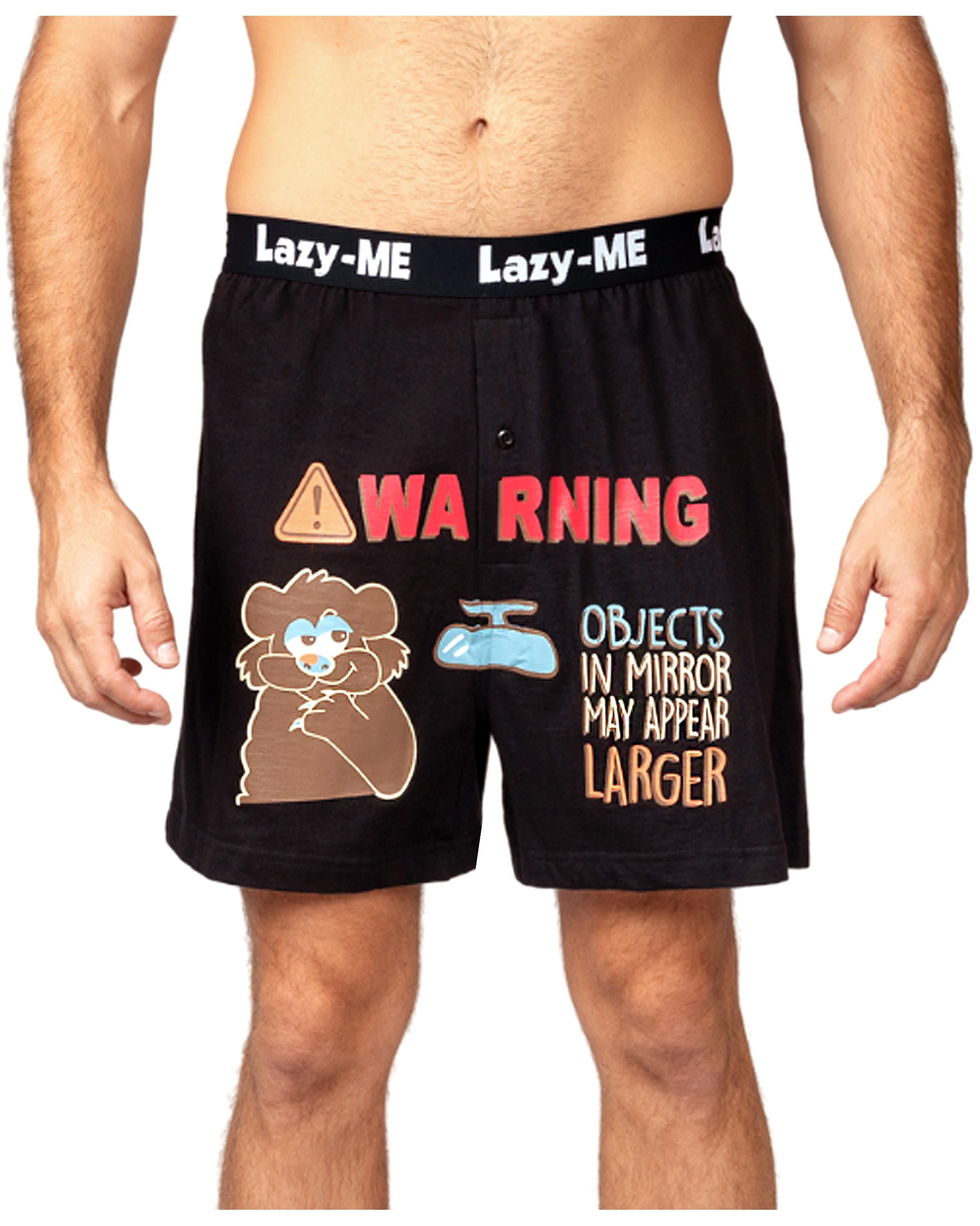 Mens Funny Boxer Shorts, Male Sizes XS-L, Objects, Size: 2X, Lazy Me ...