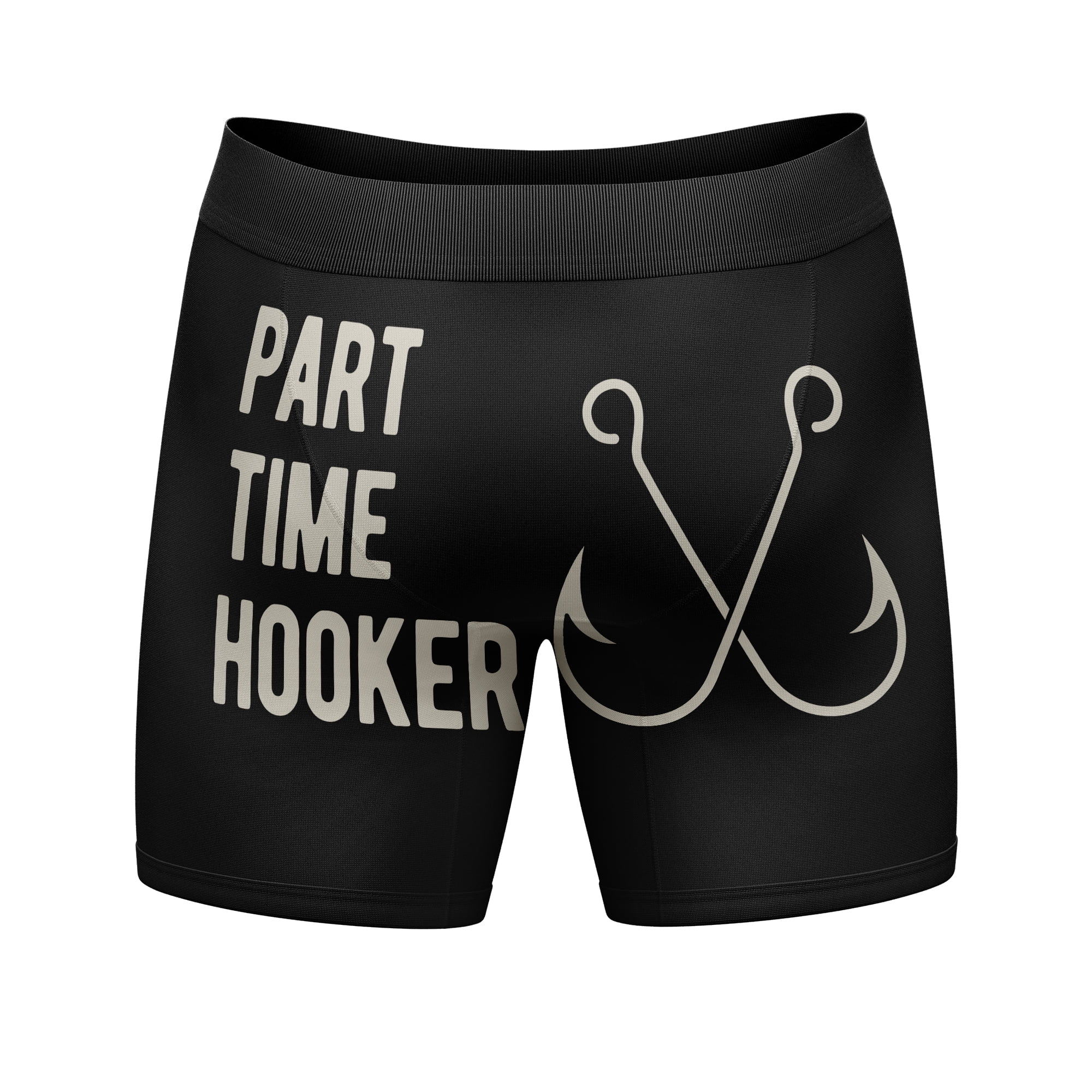 Mens Funny Boxers Part Time Hooker Fishing Graphic Underwear for Men ...