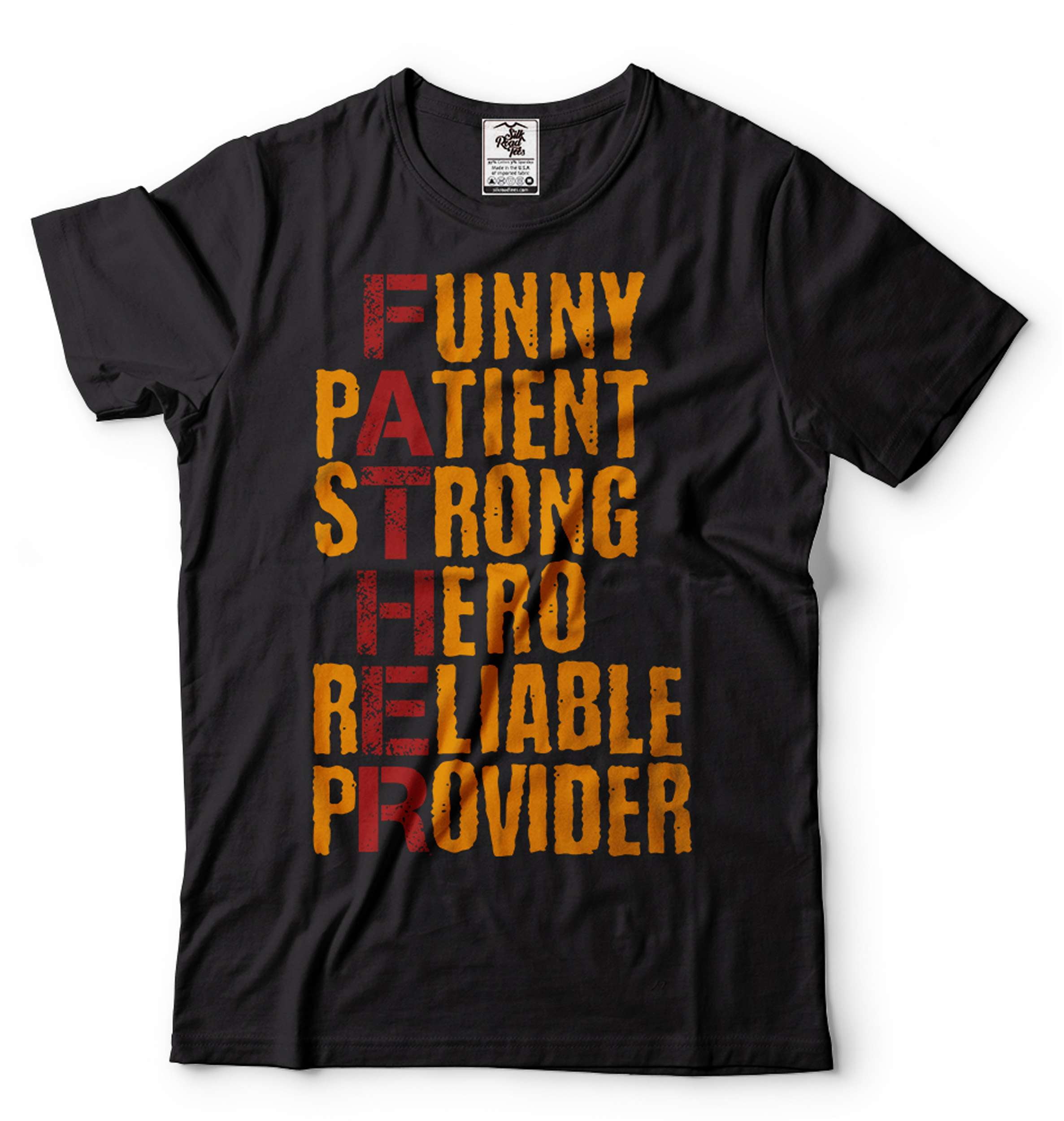 Mens Funny Father T-Shirt Father Definition Tee Strong Hero Father ...