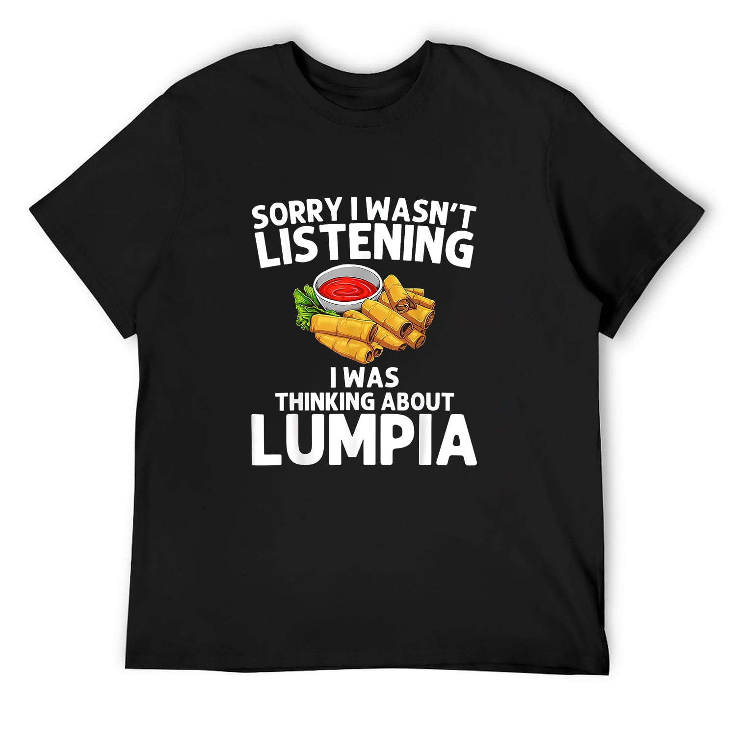 Mens Funny Lumpia Gift For Men Pinoy Filipino Food Lovers T-Shirt Black Small - Walmart.com