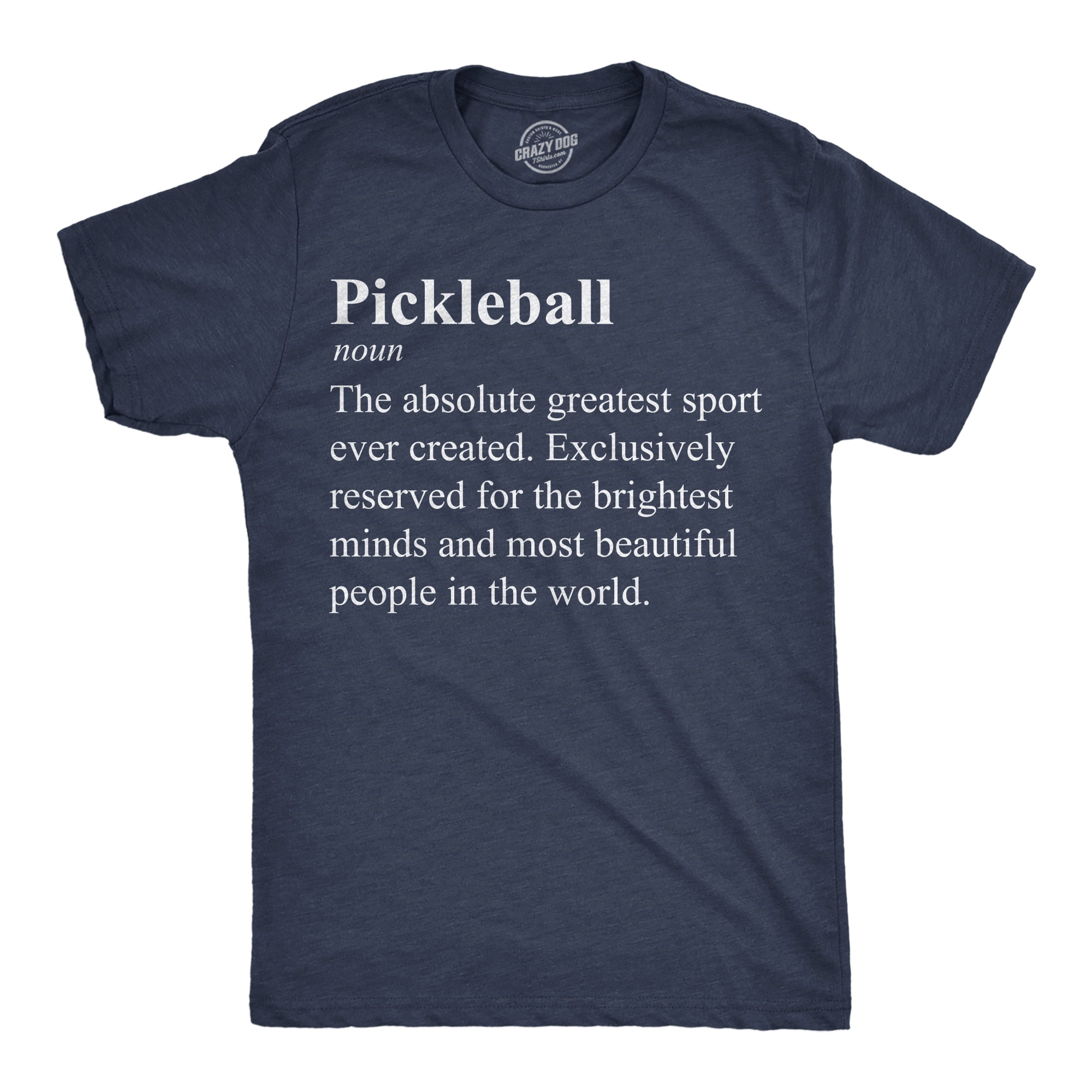 Mens Funny T Shirts Pickleball Definition Sarcastic Graphic Novelty Tee ...