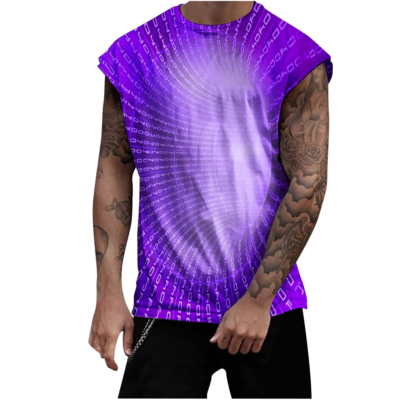Mens Funny Tank Tops 3D Graphic Sleeveless,Men's Sleeveless Workout ...