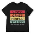 Mens Funny Video Game Gamer Quote, Retro Pixel Graphic T-Shirt Black ...