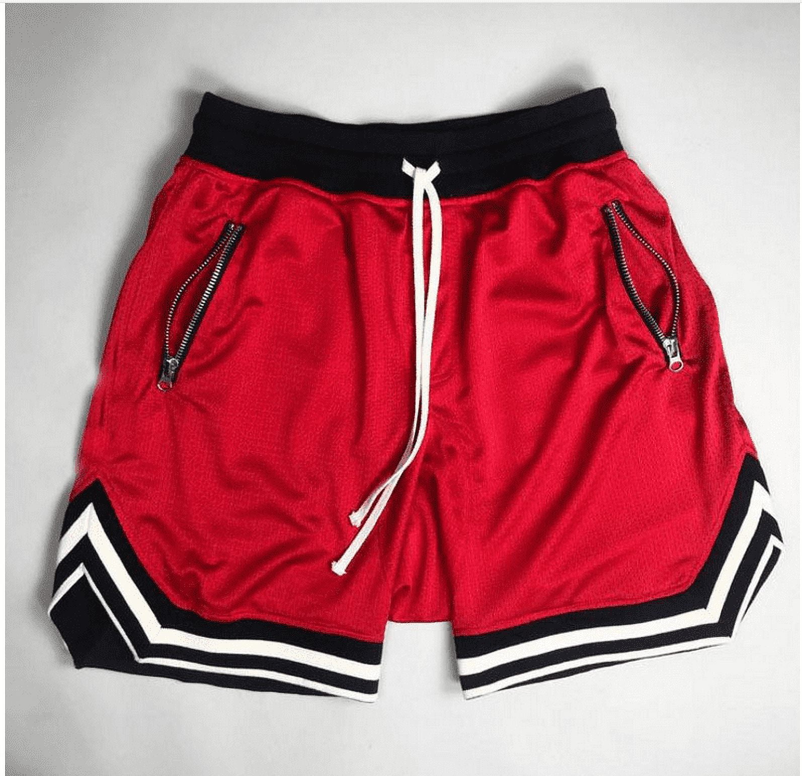 Mens GYM Sports Shorts Breathable Athletic Gym Shorts Loose Fit Running Bodybuilding Summer ...
