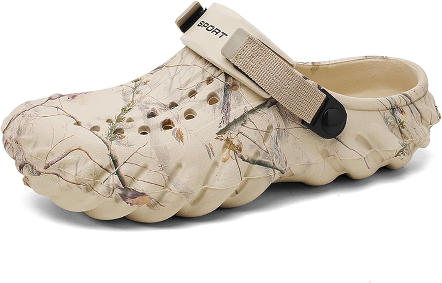 Mens Garden Clogs with Nature-Inspired Floral Print - Slip On ...