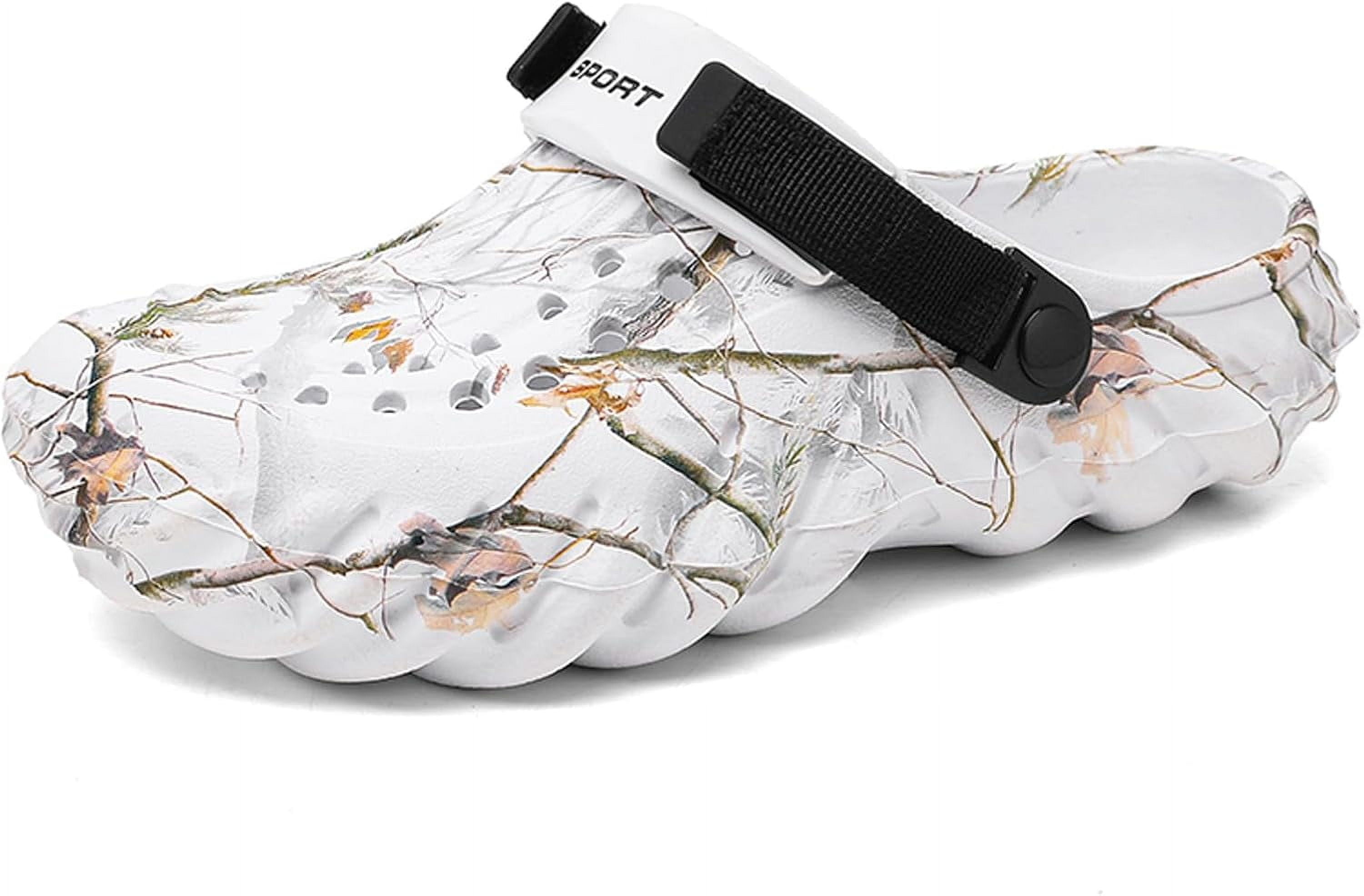 Mens Garden Clogs with Nature-Inspired Floral Print - Slip On ...