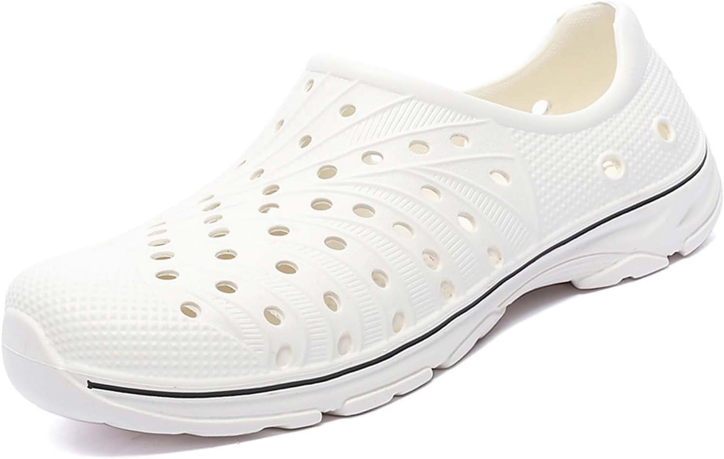 Mens Garden Clogs Shoes Outdoor Breathable Slip on Soft Rubber Sandals ...