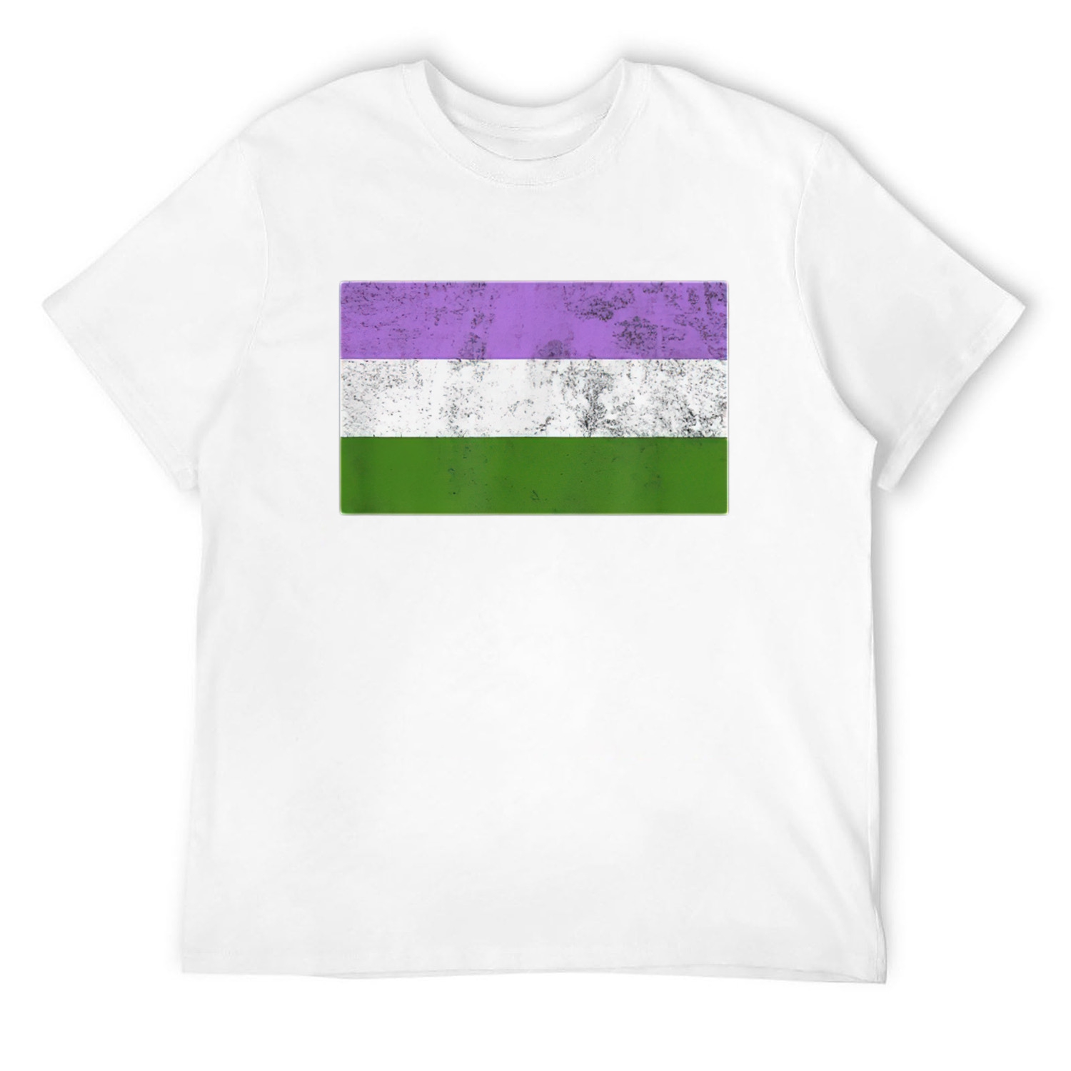 Mens Genderqueer Pride Flag Identity Lgbt Non-Binary Graphic T-Shirt ...