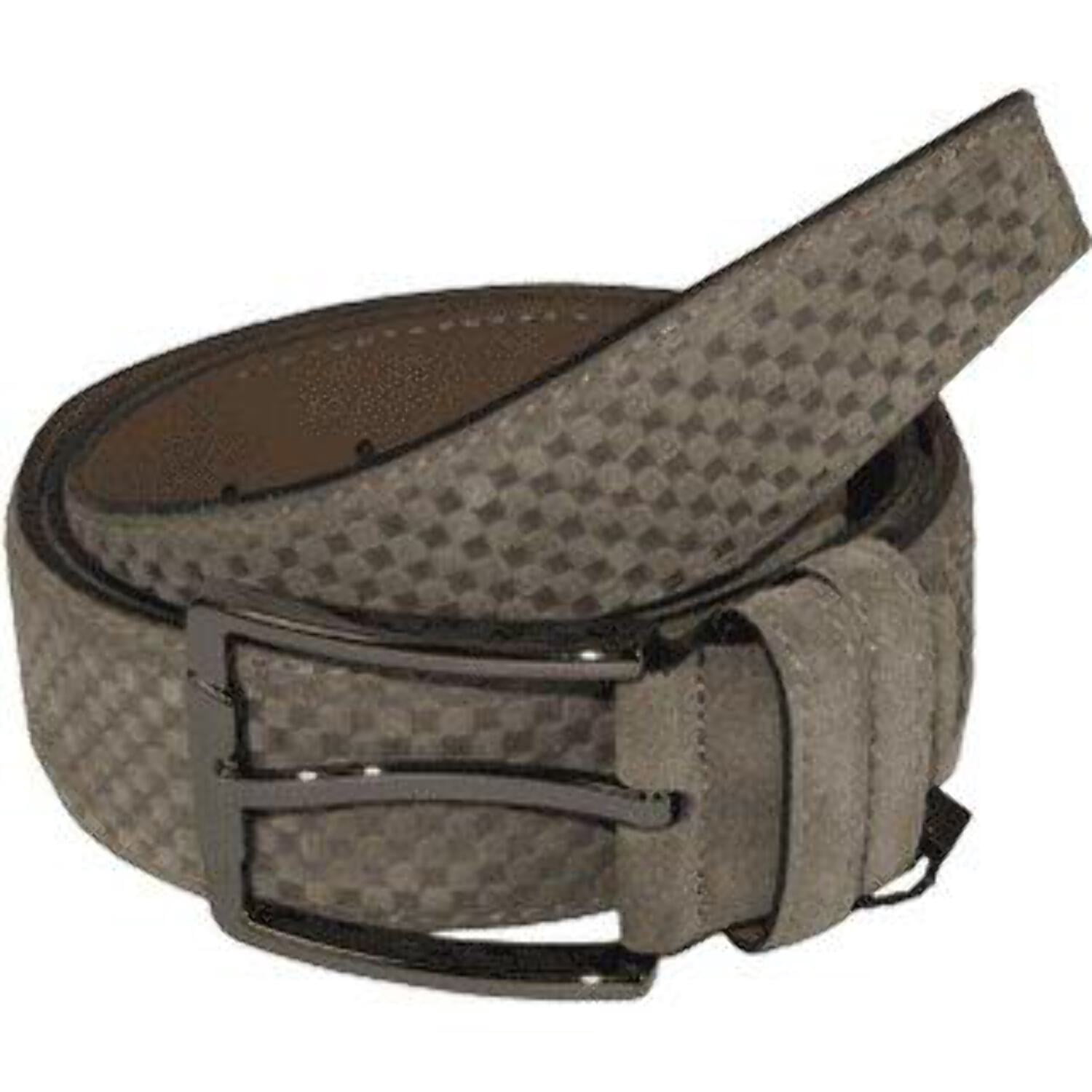 Mens Genuine Basket weave Suede Soft Leather Belt PIERO ROSSI Turkey ...