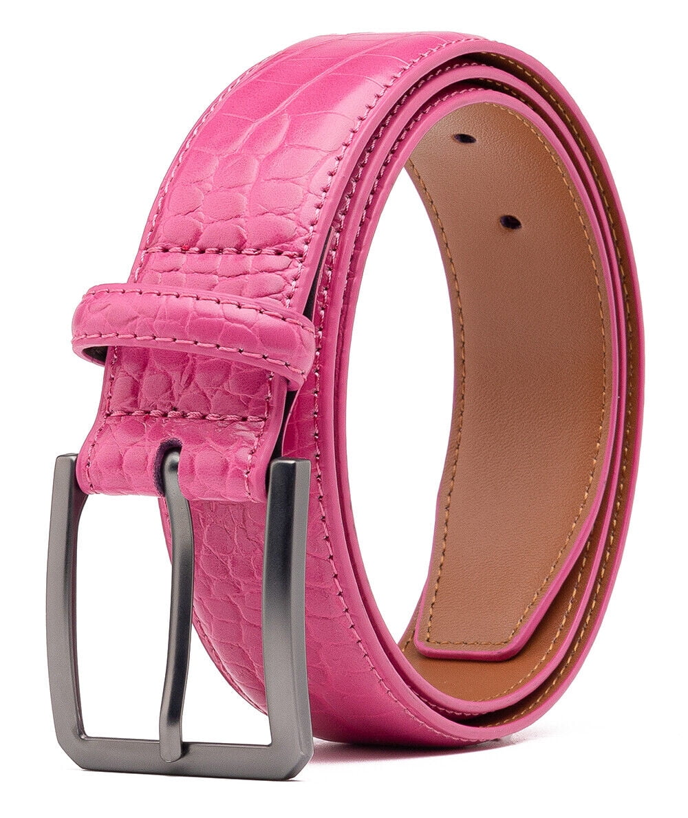 Mens Genuine Leather Belts for Men Dress Belt Many Colors - Walmart.com