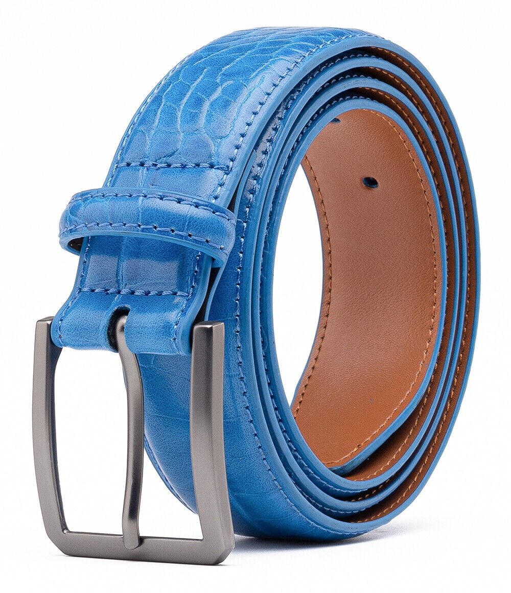 Mens Genuine Leather Belts for Men Dress Belt Many Colors - Walmart.com