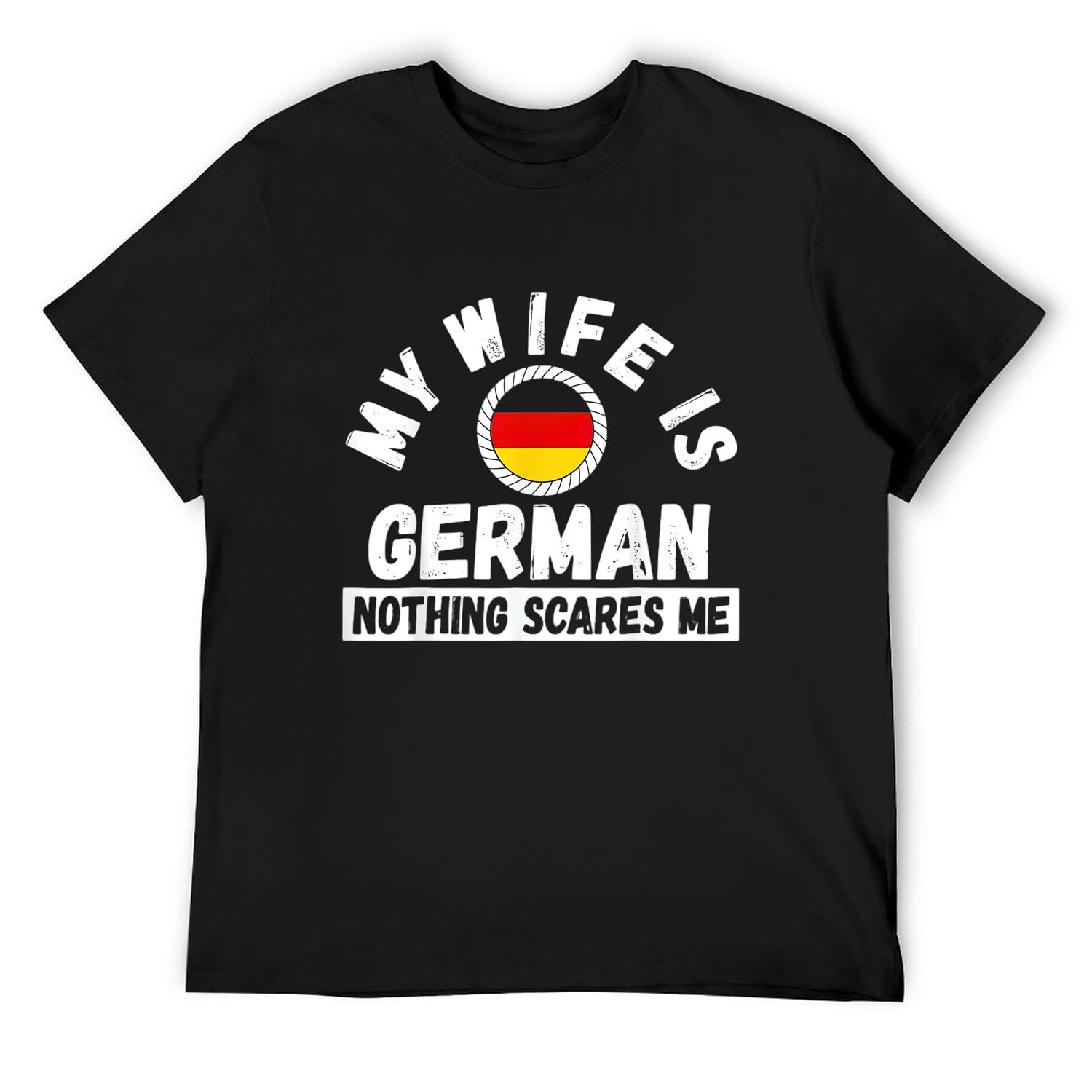 Mens German Wife Germany Roots Flag Design For Husband Wedding T-Shirt ...