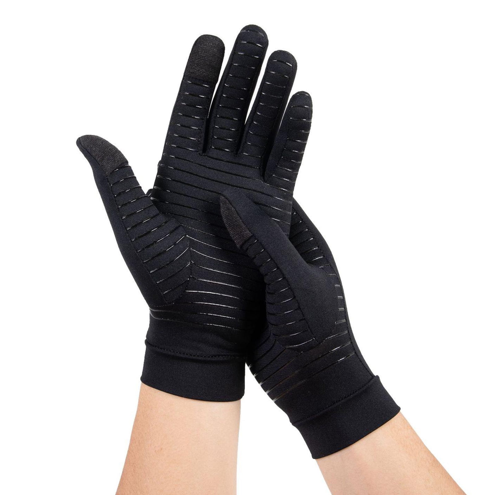 Mens Gloves Copper Fiber Spandex Touch Screen Running Sports Winter ...