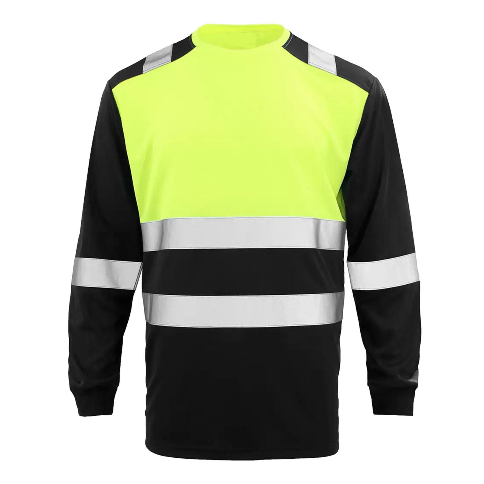 Mens Golf Polo Shirts Breathable Quick Drying Reflective Strip Long ...