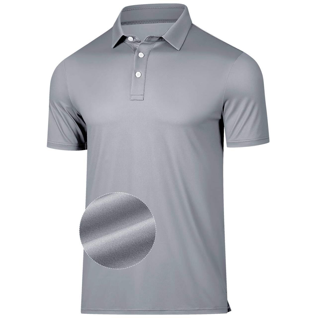 Mens Golf Polo Shirts Dry Fit Short Sleeve Collared Classic Polos ...