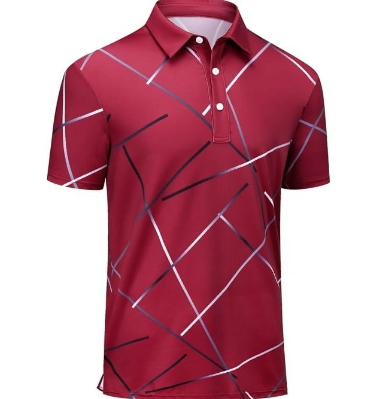 Mens Golf Shirt Short Sleeve Polo Shirts for Men Recycled Polyester ...