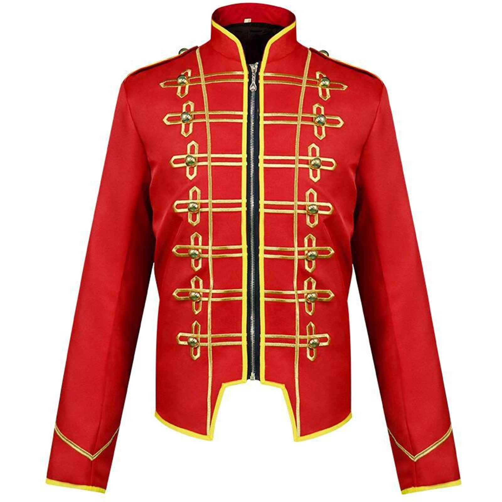 Mens Gothic Punk Rock Casual Jacket Coat With Drummer Clothes - Walmart.com