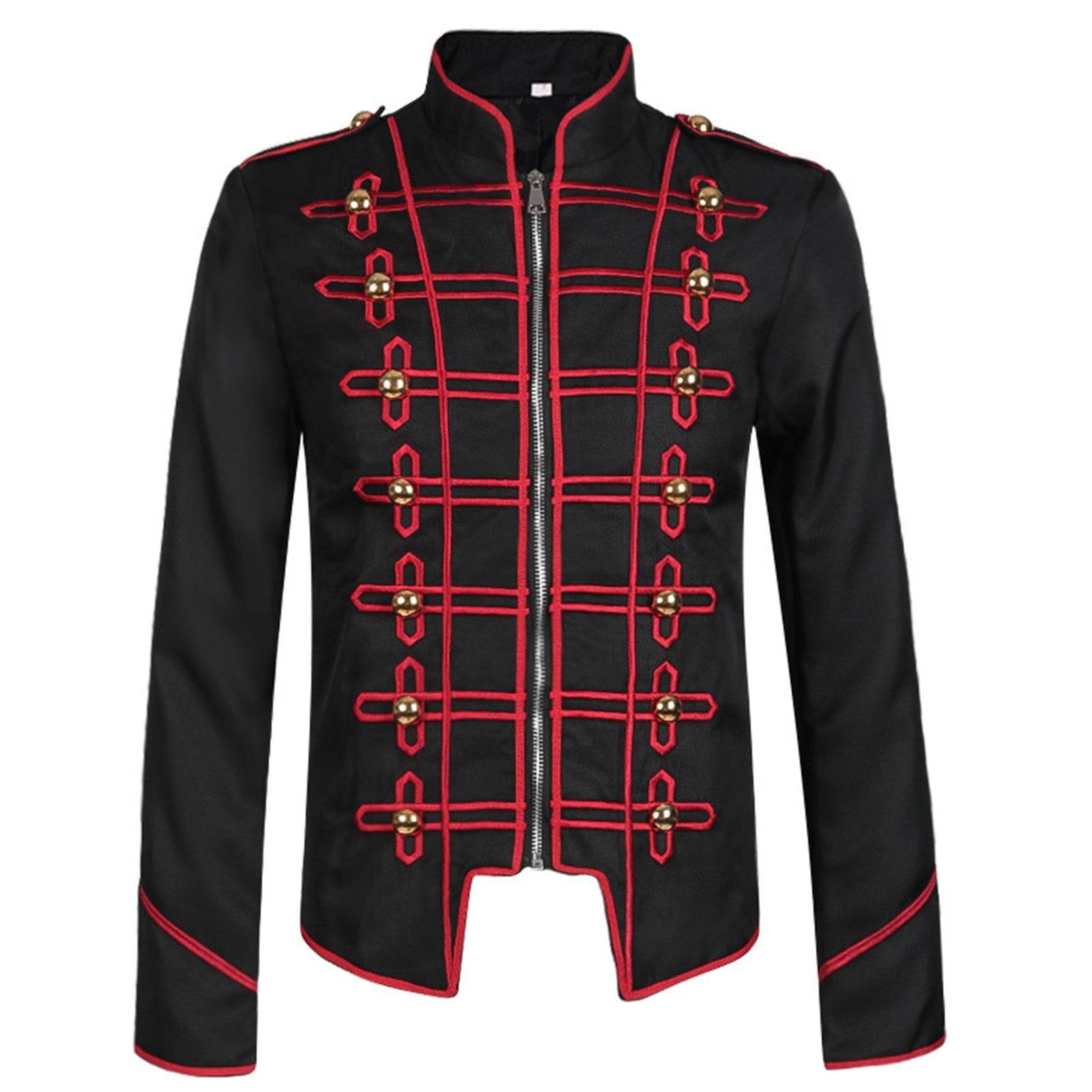 Mens Gothic Punk Rock Casual Jacket Coat With Drummer Clothes - Walmart.com