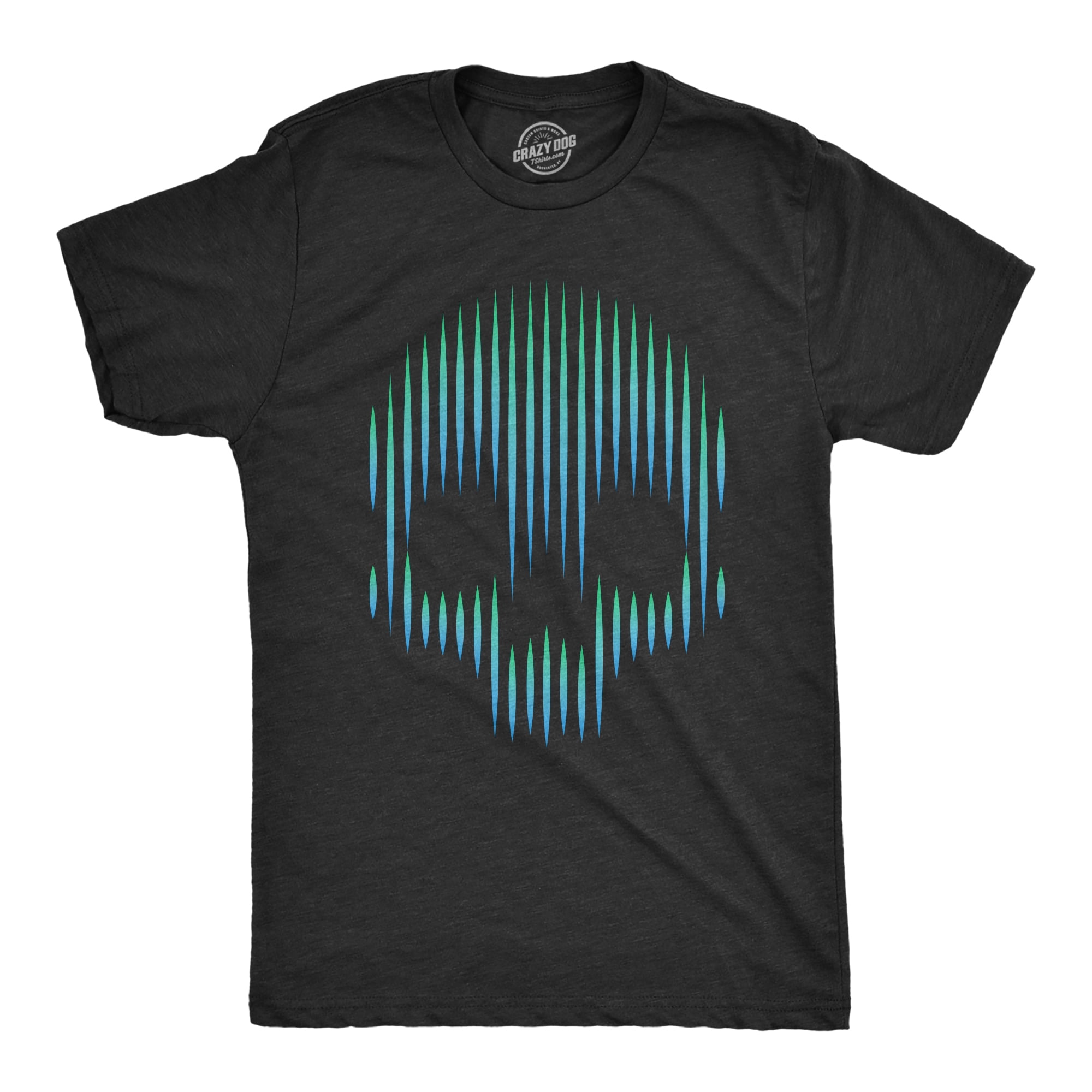 Mens Gradient Skull T Shirt Funny Dead Trippy Visual Effect Tee for ...