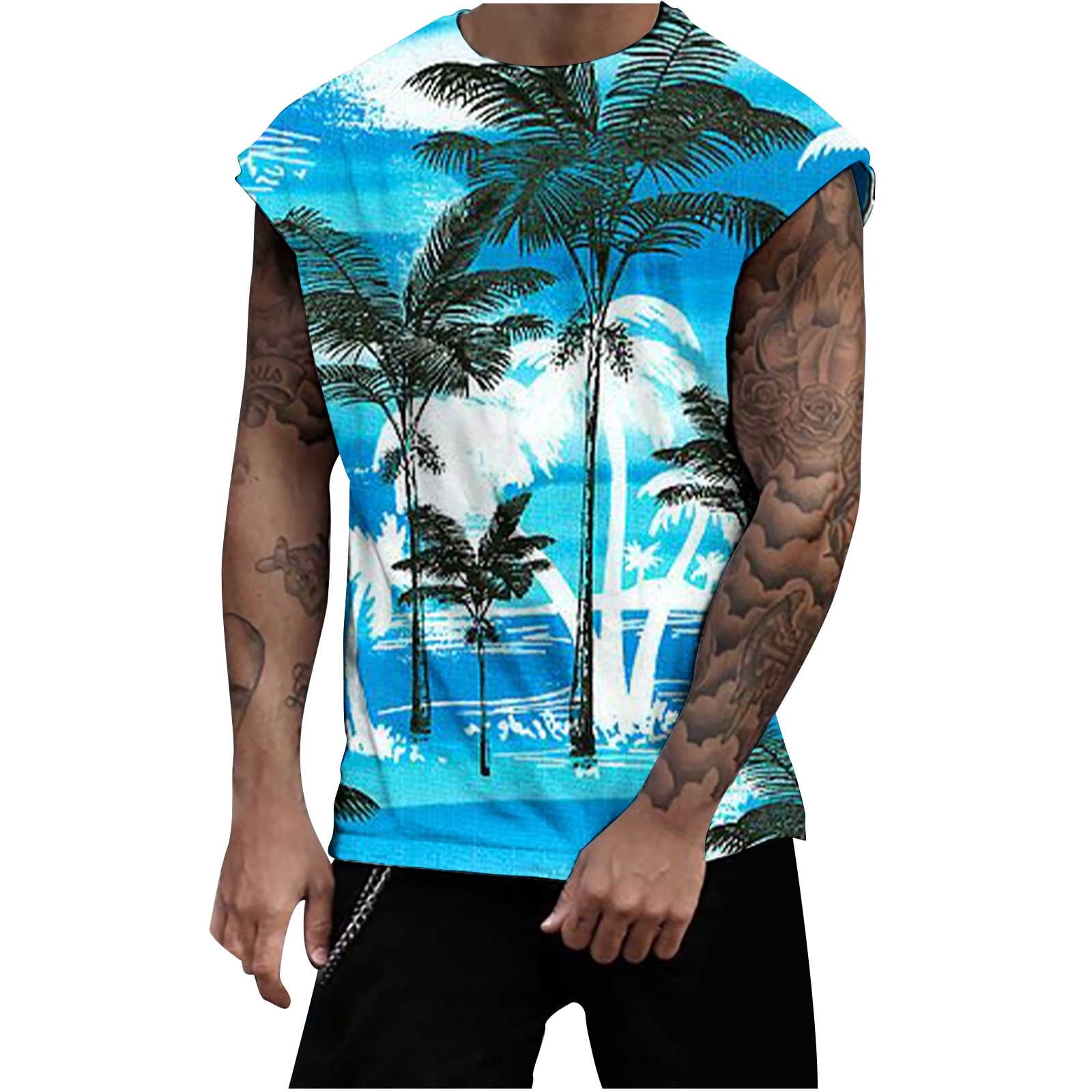 Mens Graphic Tank Tops Gym,Men's Sleeveless Workout Tank Tops, Stylish ...
