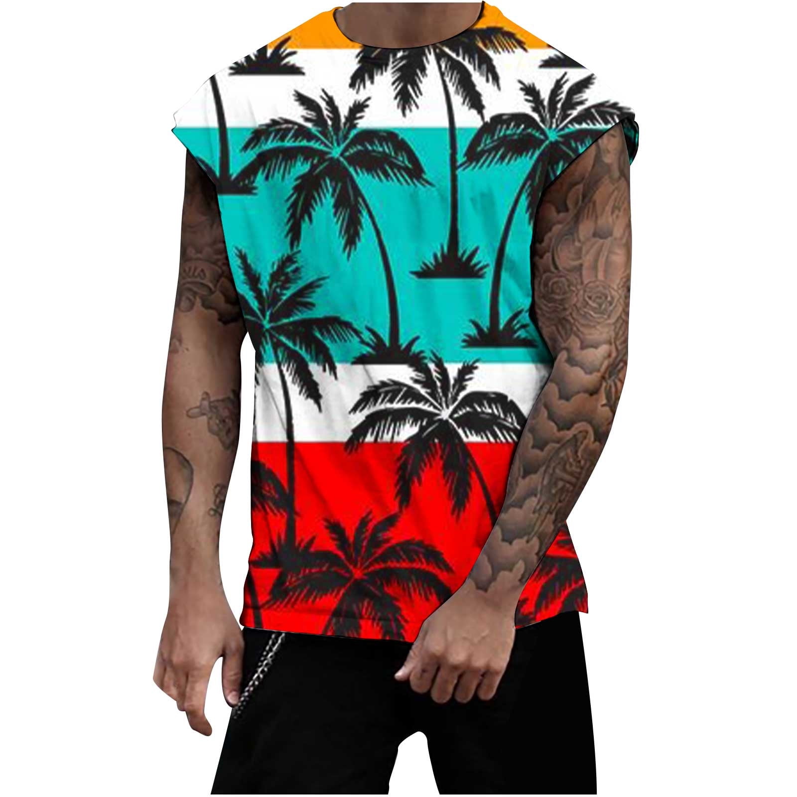 Mens Graphic Tank Tops Gym,Men's Sleeveless Workout Tank Tops, Stylish ...