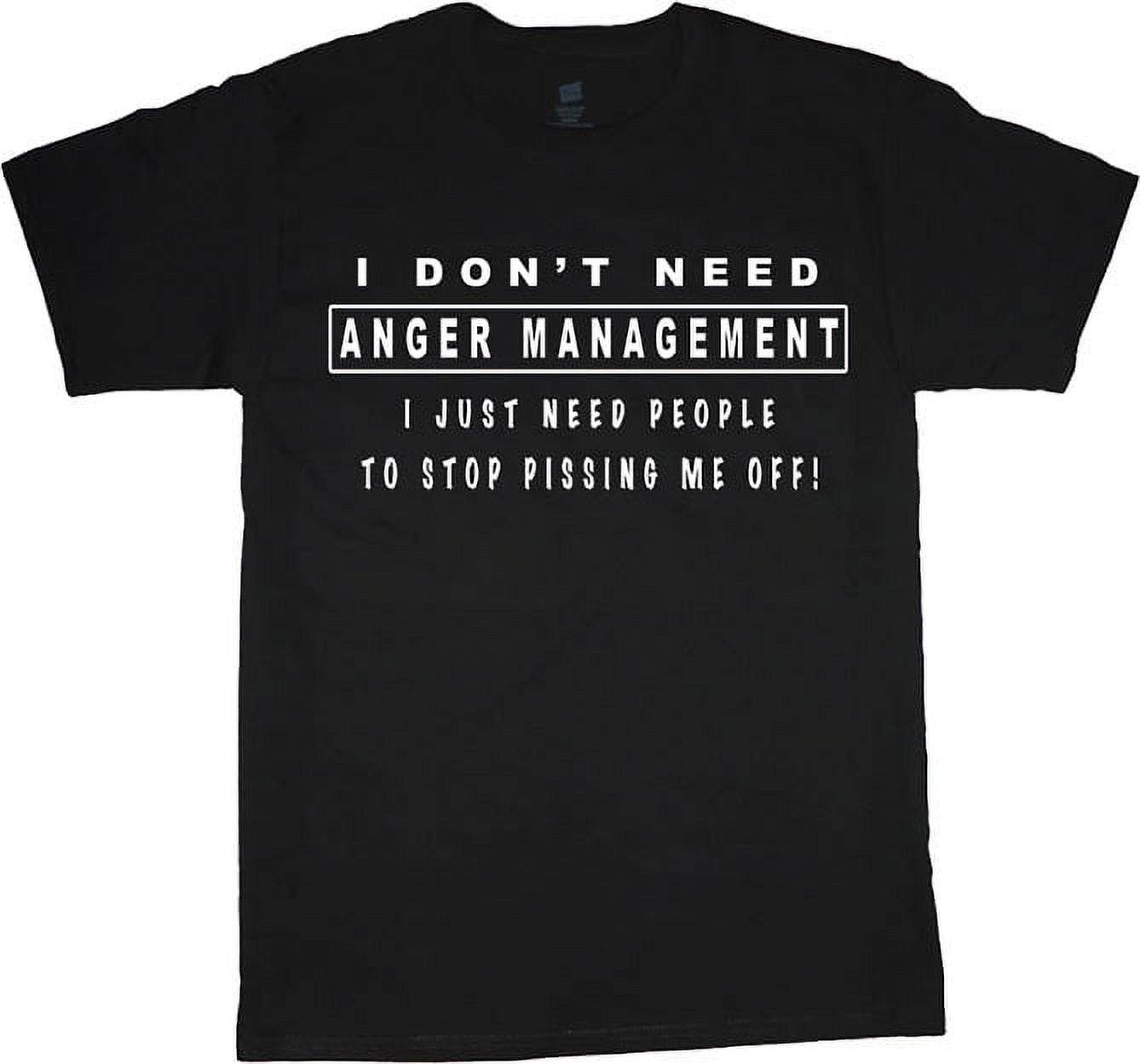 Mens Graphic Tee Anger Management Funny T-shirt - Walmart.com