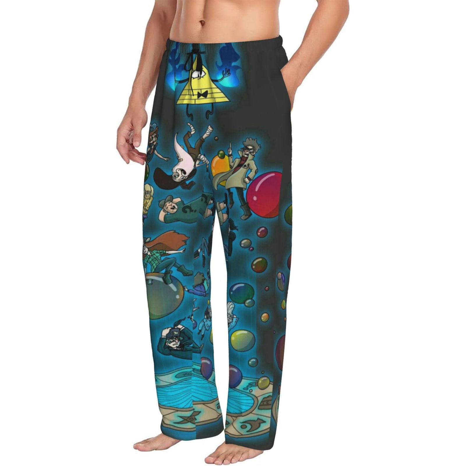 Mens Gravity Fall Pajama Pants Sleepwear Pajamas Vacation Sleep Pant ...